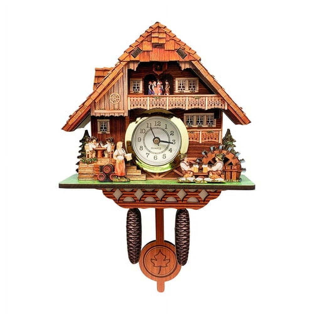 GERM Wood Bierstube Cuckoo Clock Magnet, Functioning Clock, 3D Effect ...