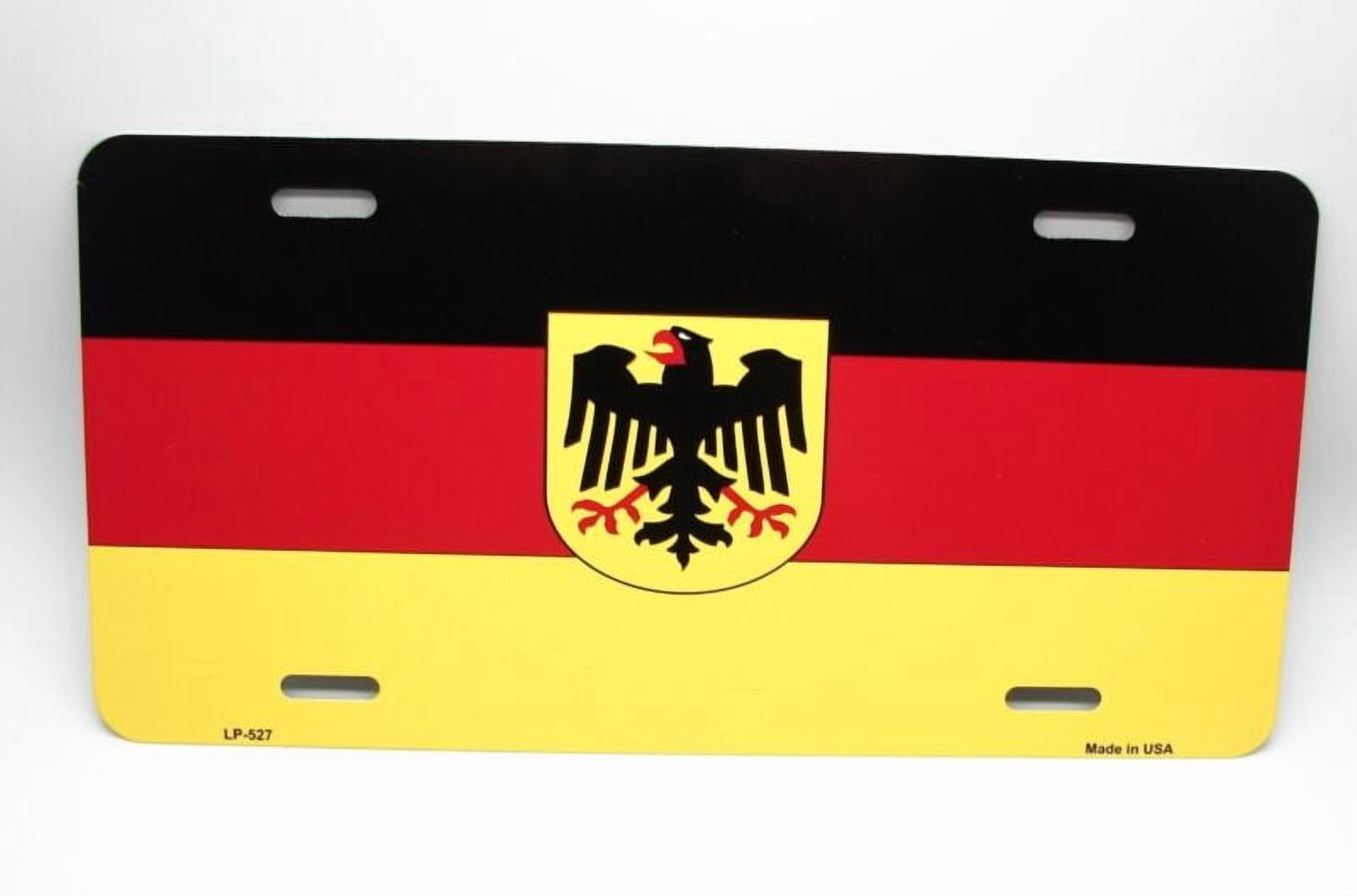 GERMAN FLAG METAL CAR LICENSE PLATE. Deutschlandfahne Bundesflagge ...
