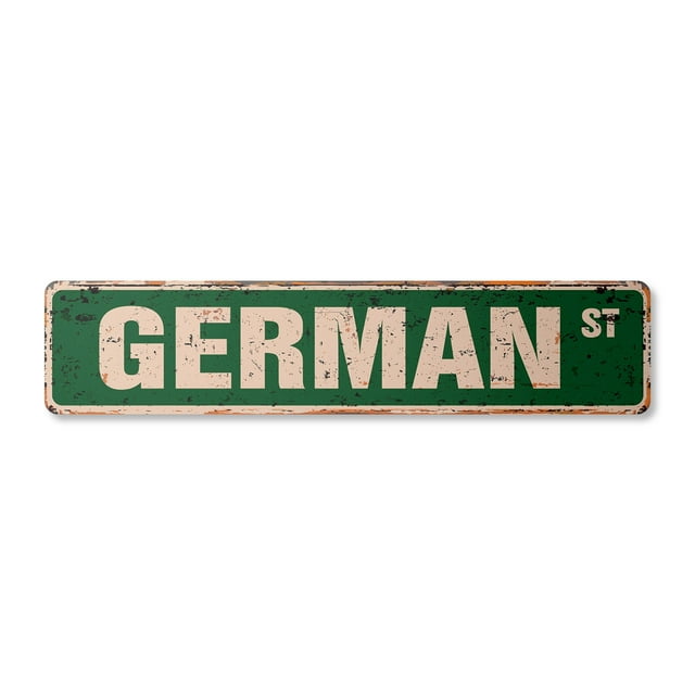 GERMAN Vintage Plastic Street Sign Childrens Name Room Sign | Indoor ...