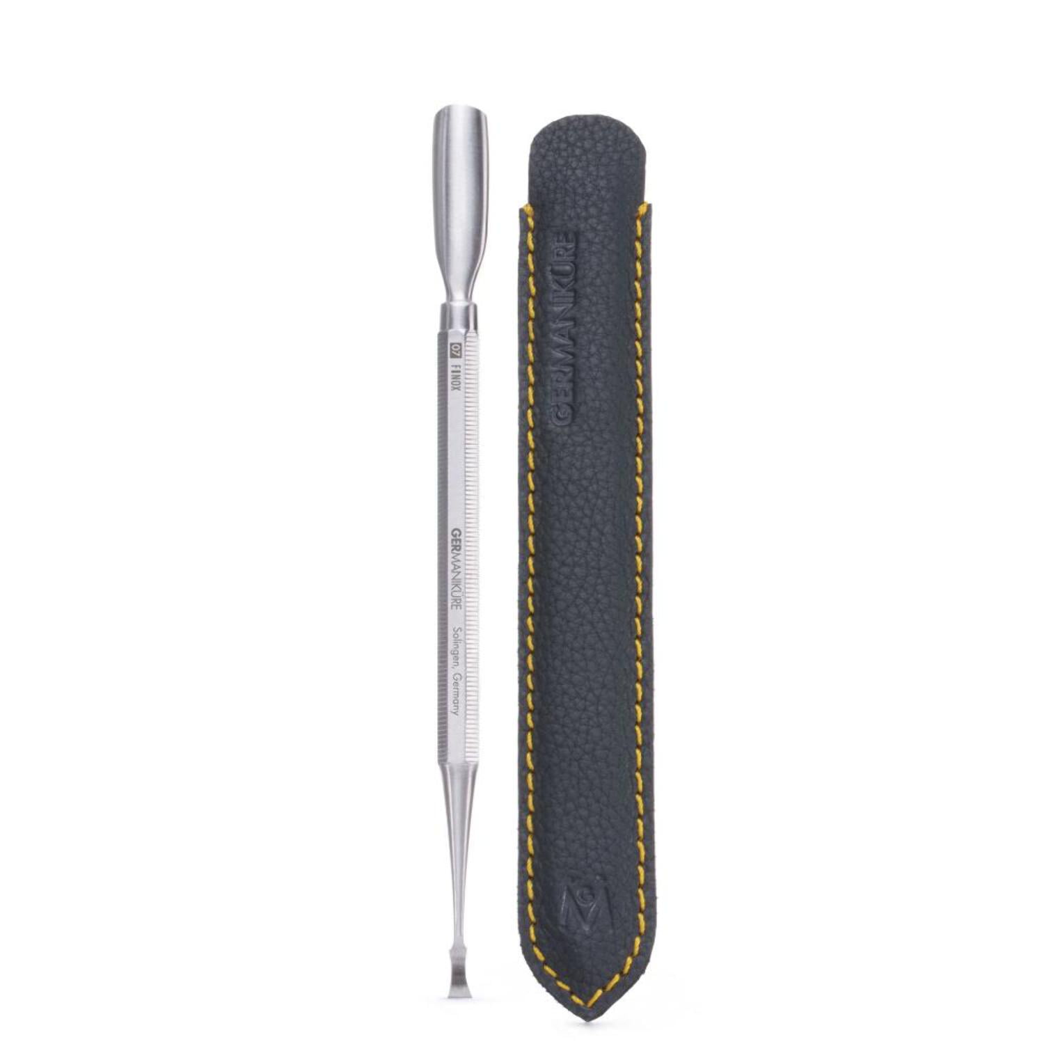 GERMANIKURE Cuticle Pusher & Scraper in Leather Case, Manicure Tools ...