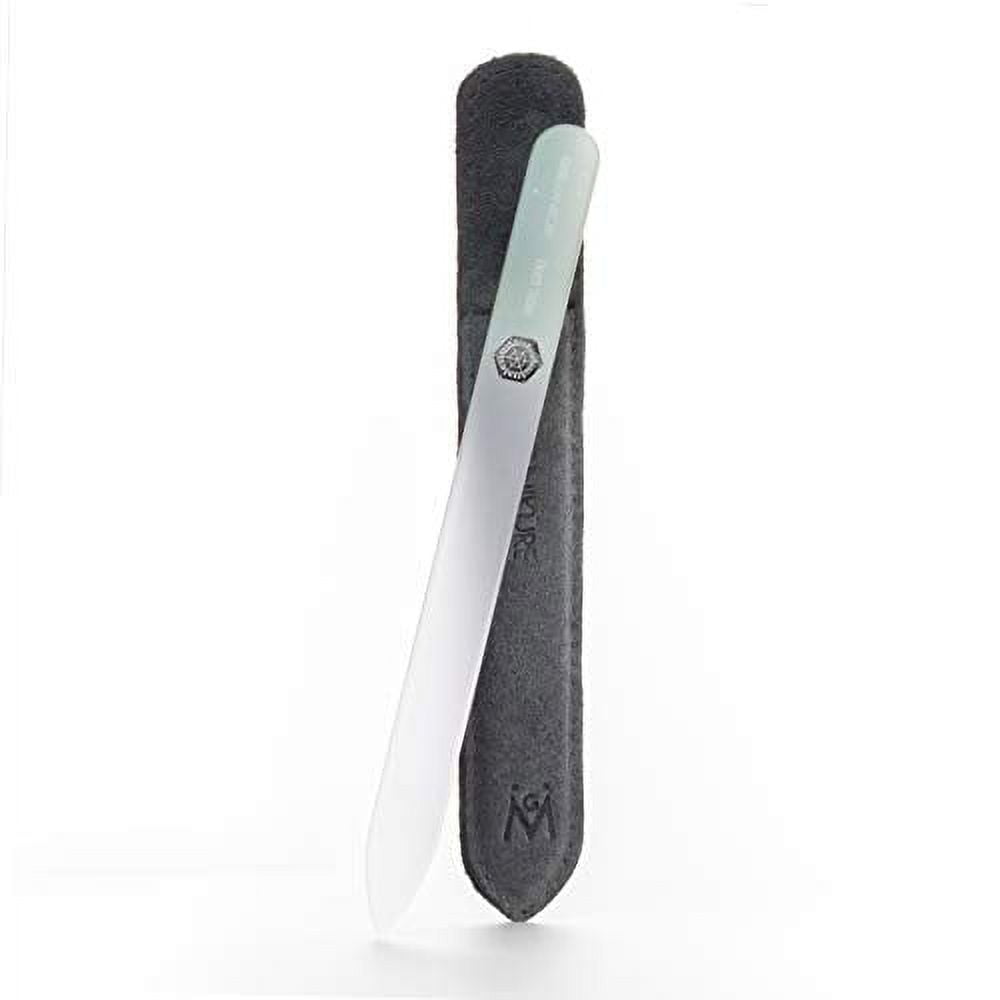 GERMANIKURE Mantra Glass Nail File in Suede Case, Ethically Made in ...