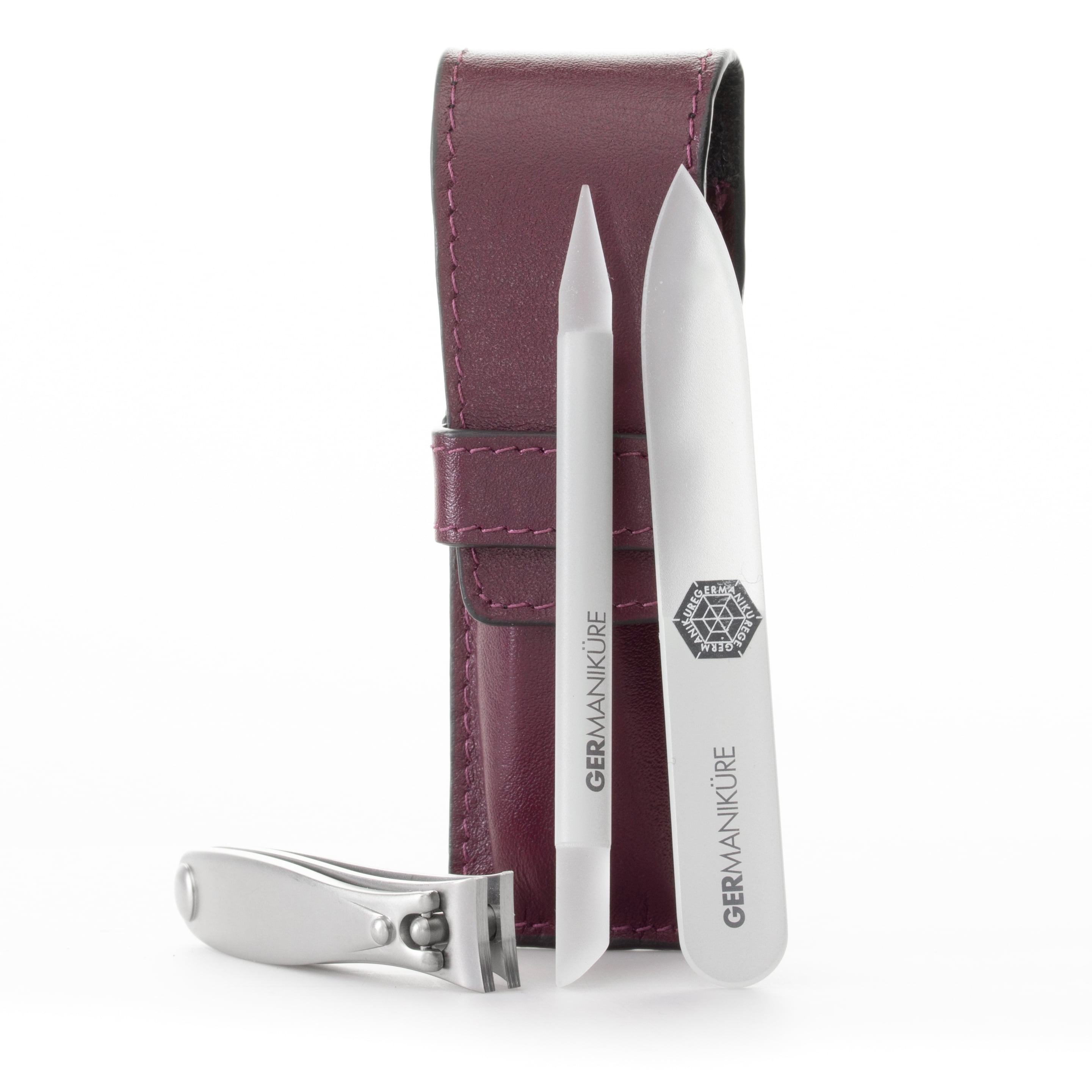 GERMANIKURE Nail clipper, Glass Nail File & Cuticle Remover Manicure ...