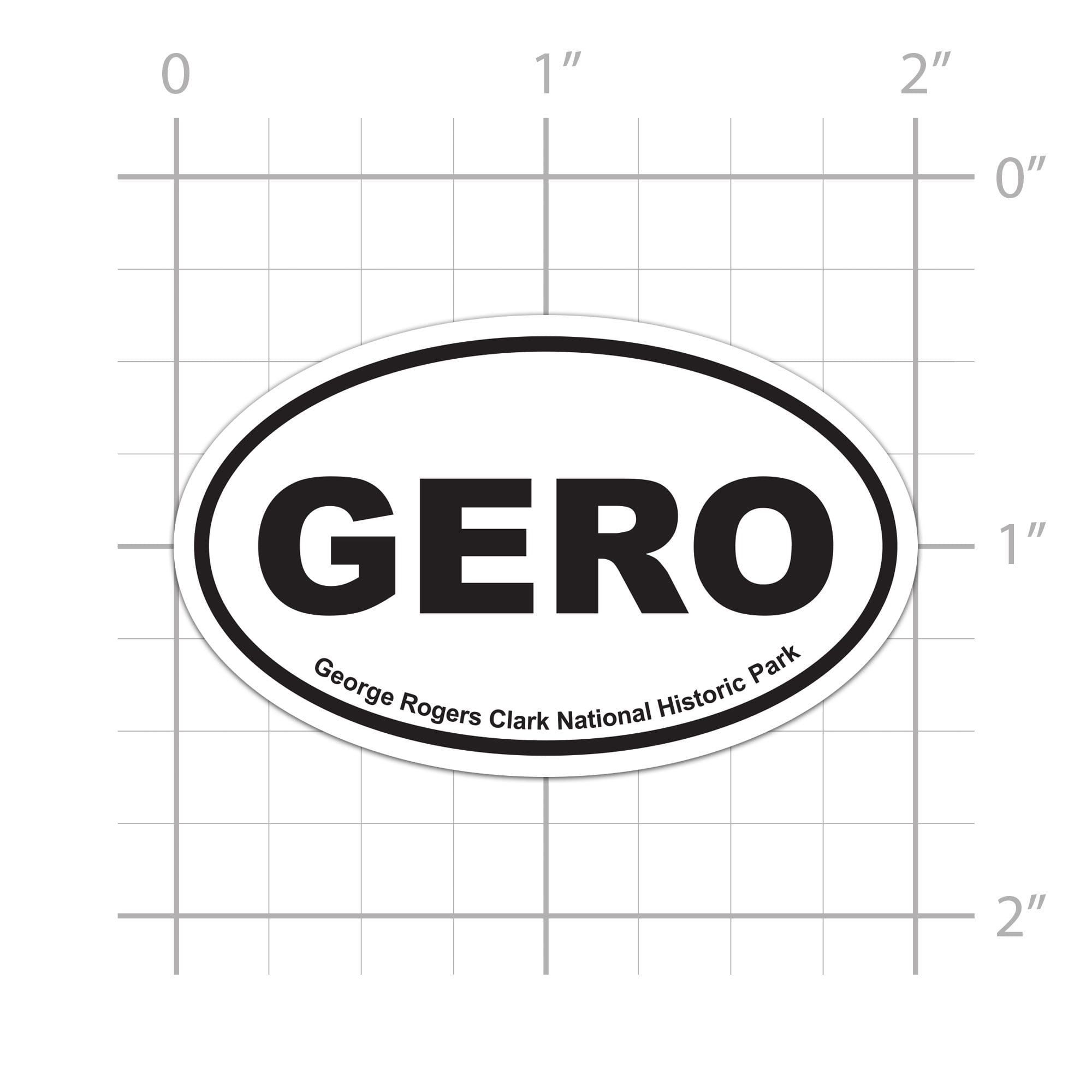 GERO George Rogers Clark National Historic Park Sticker for water ...