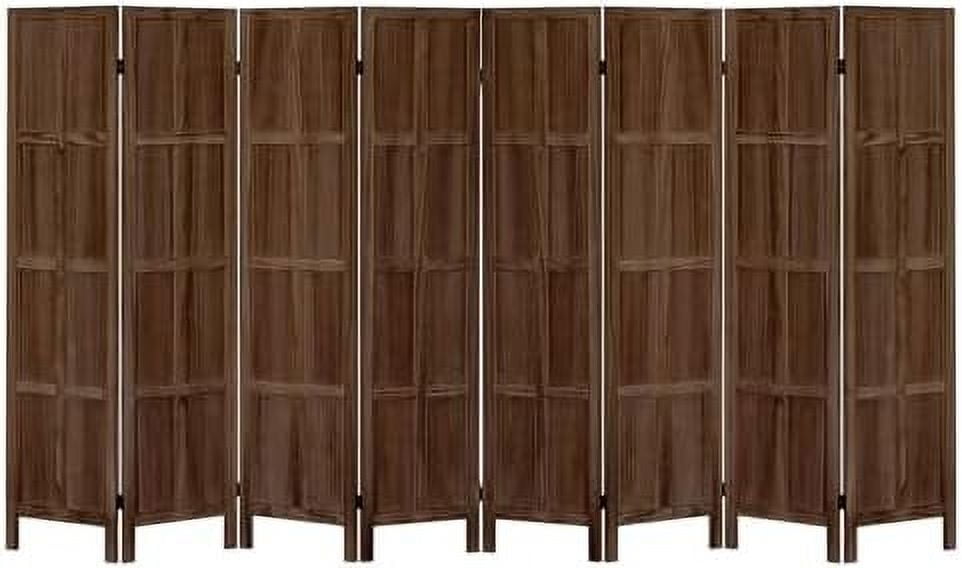 GEROBOOM 6 Panel Wood Room Divider Screen 5.6FT Tall Wall Dividers for ...