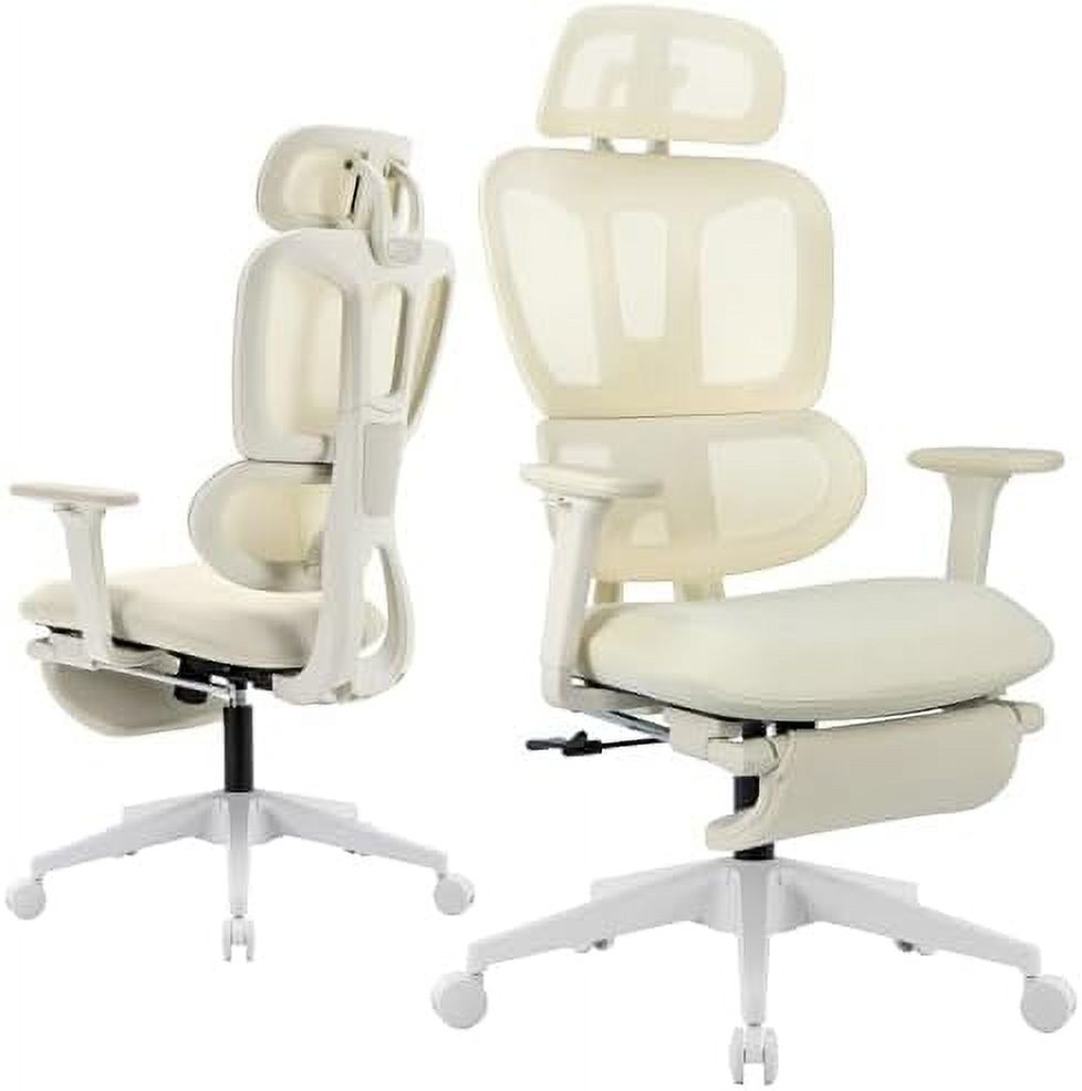 GEROBOOM Ergonomic Office Chair with Footrest High Back Computer Office ...