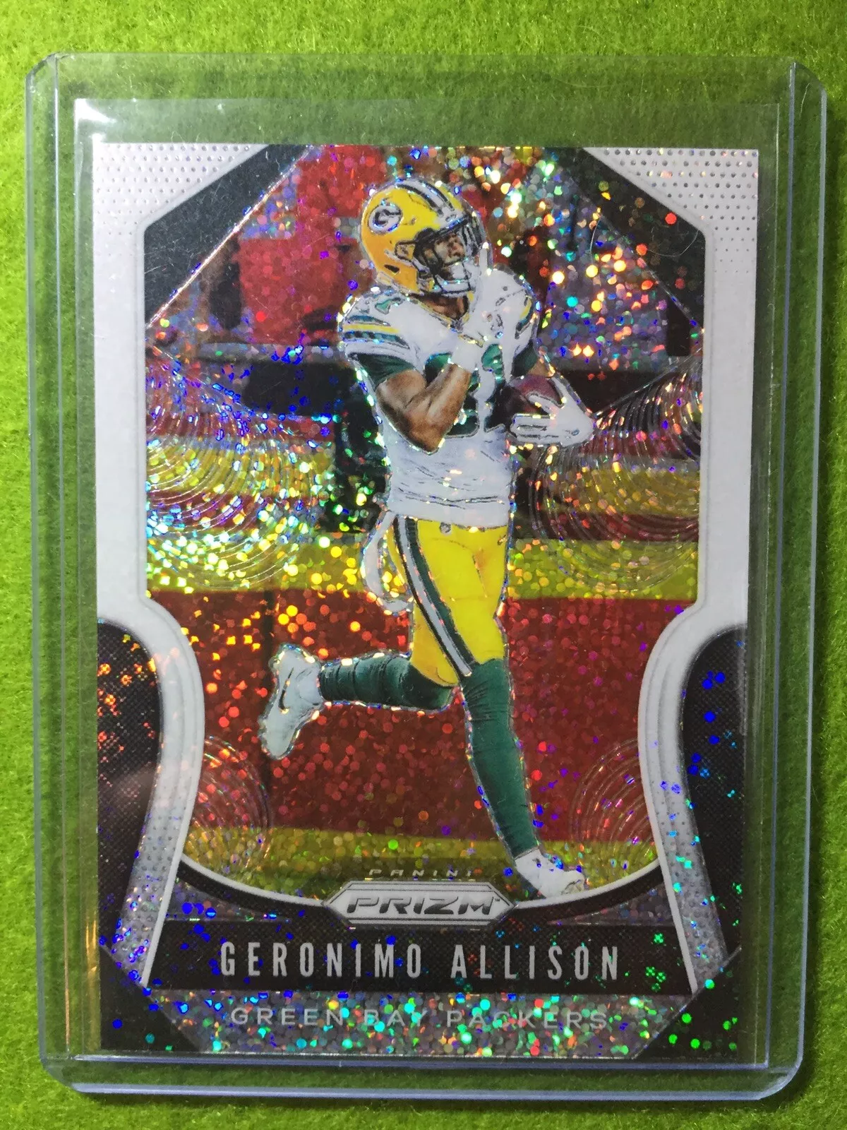 GERONIMO ALLISON CARD JERSEY #81 PACKERS SSP /20 WHITE SPARKLE PRIZM ...