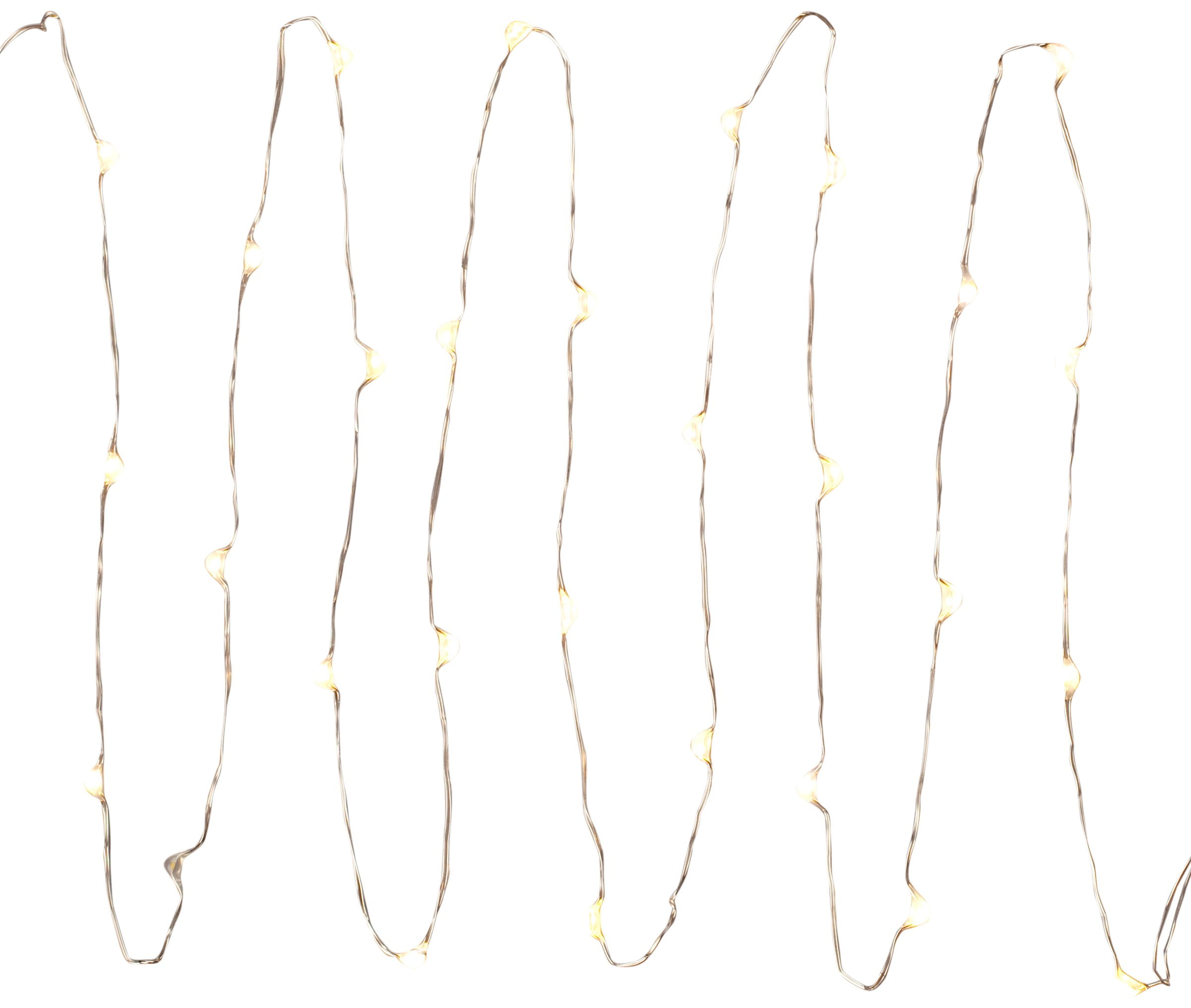 Everlasting Glow Micro LED Light String, 30 Warm White Light, Electric ...