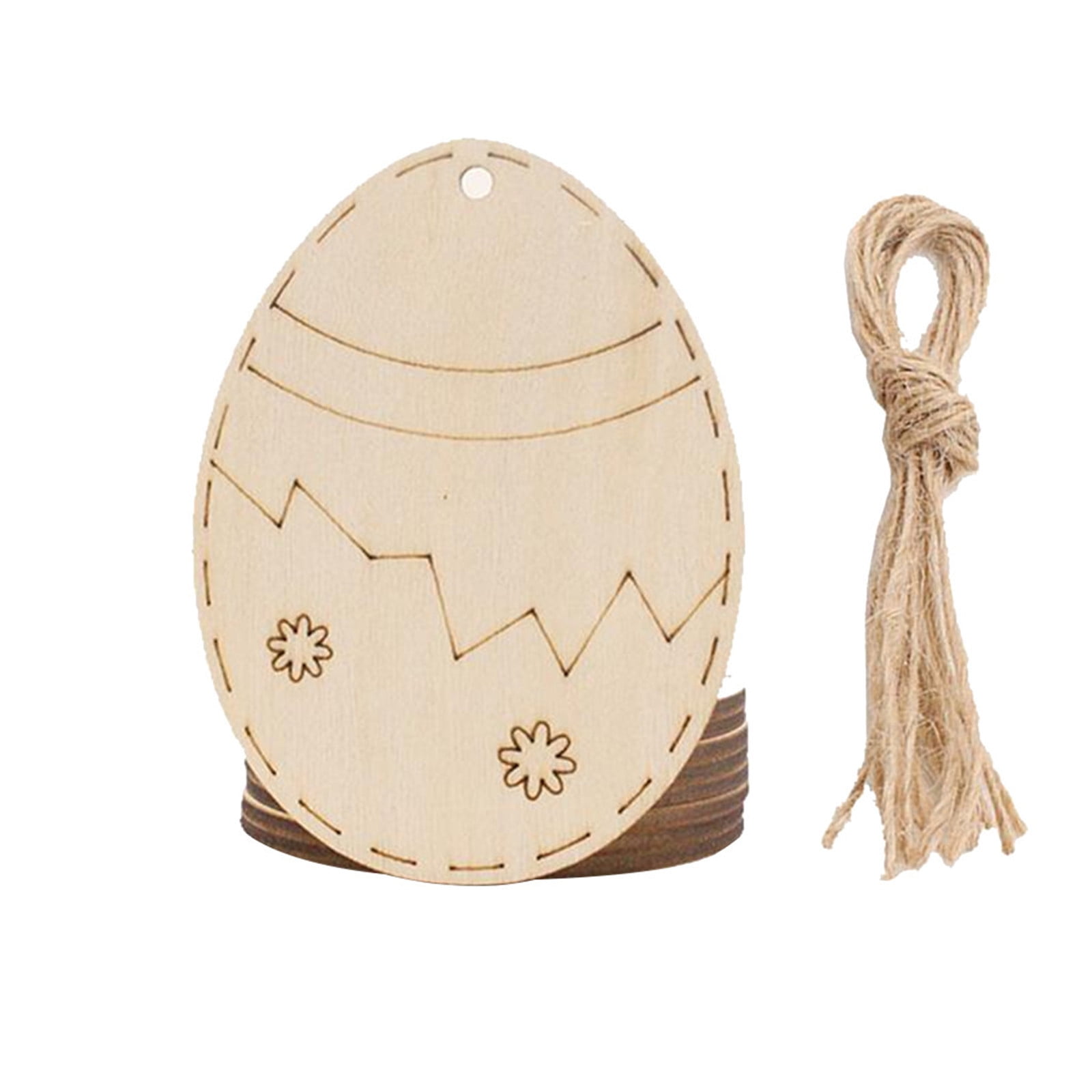 GERsome 10 pcs Bunny Wood DIY Crafts Cutouts Wooden Rabbit Shaped ...