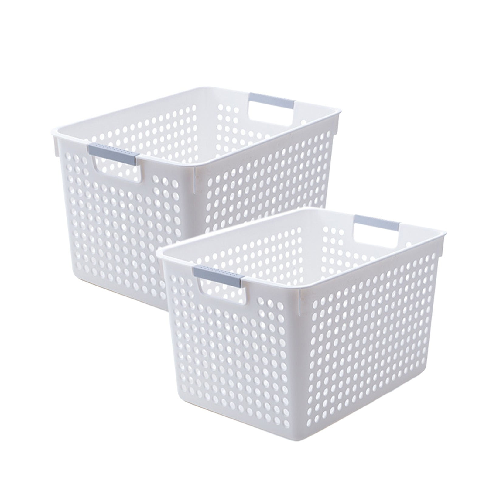 GERsome 2pcs Plastic Collapsible Laundry Basket Foldable Portable ...