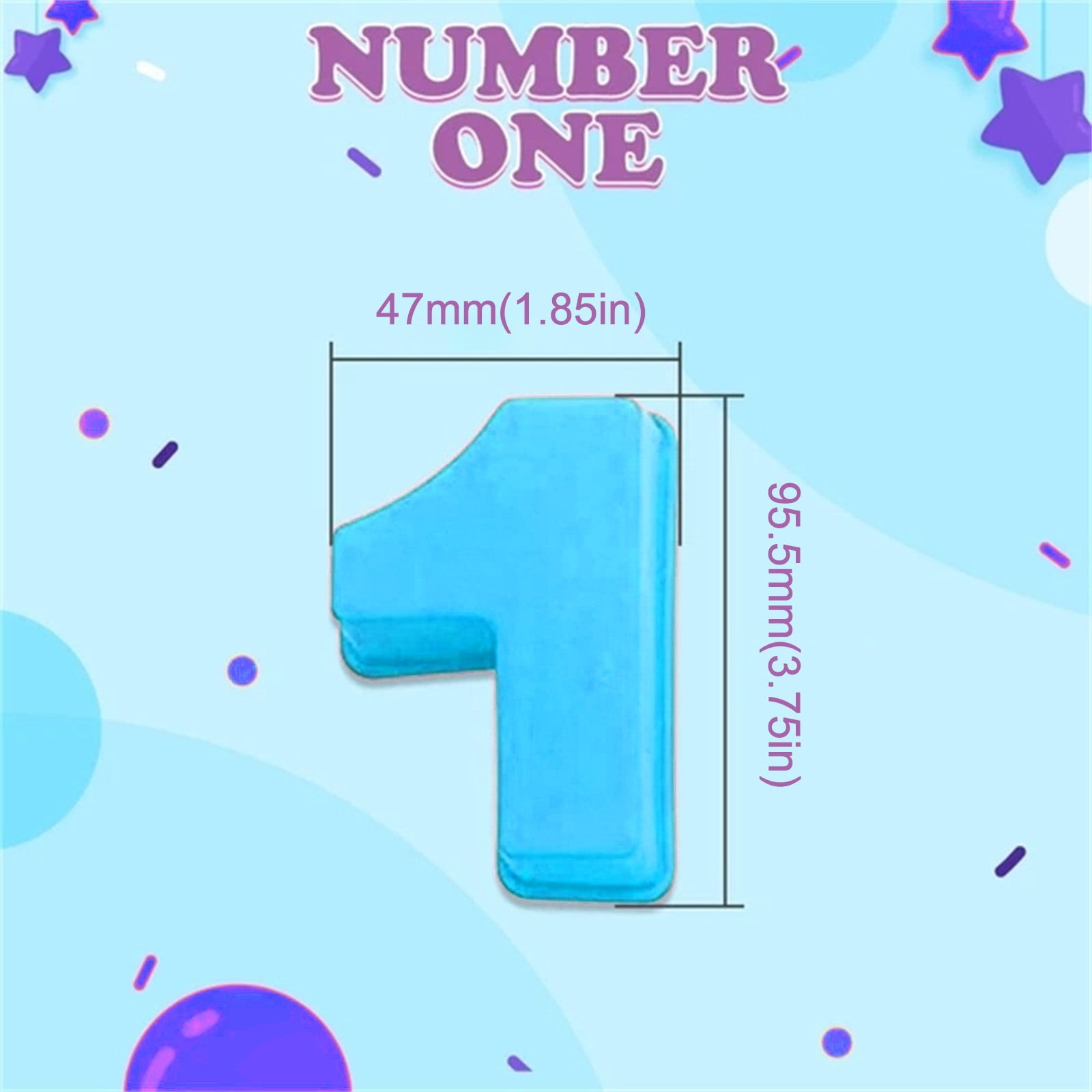 GERsome 4 Inch Number Moulds Baking Forms Silicone Number Mold Cake Pan ...