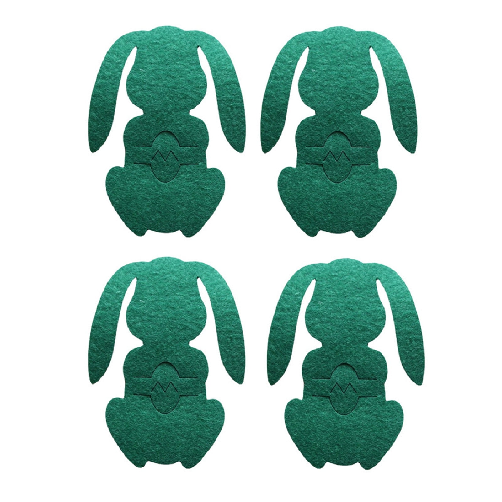 GERsome 4pcs Easter Utensil Cutlery Holders Bunny Rabbit Shape ...