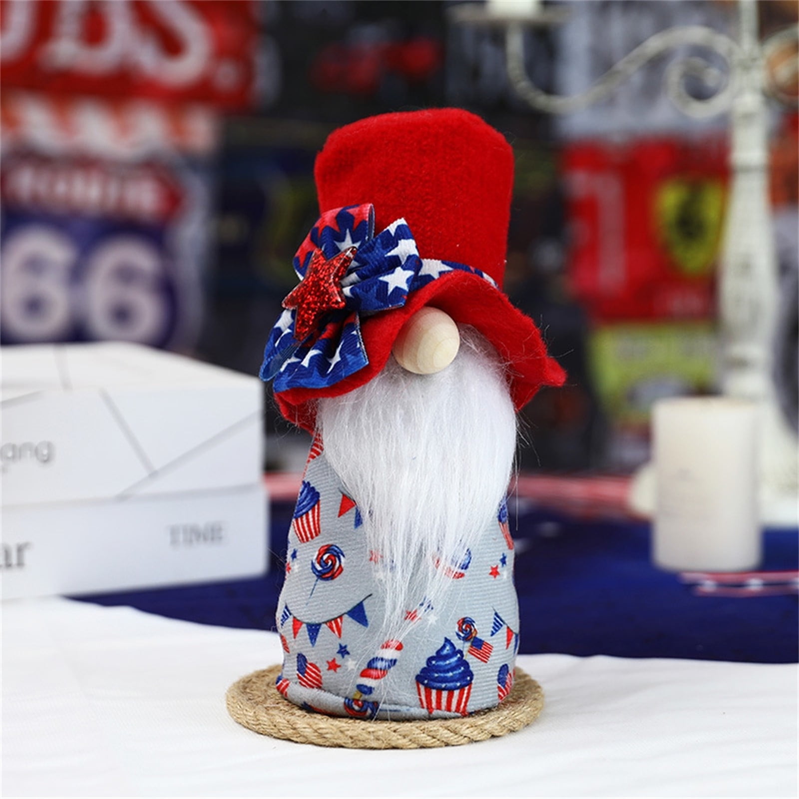 GERsome 4th of July Patriotic Gnome Decorations, Gnomes Plush Table ...