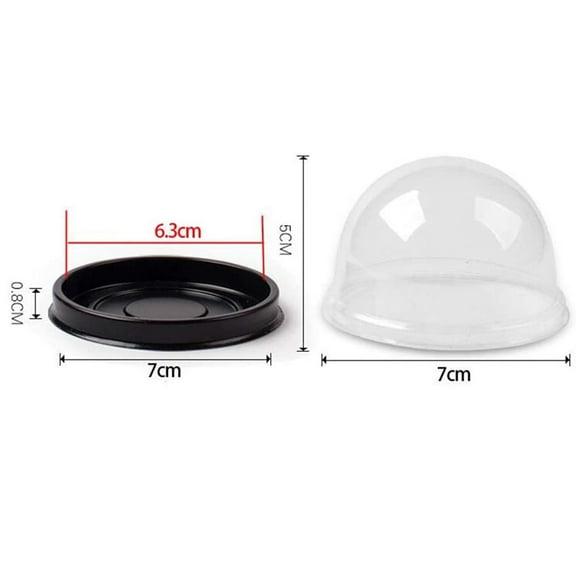 Plastic Cake Containers with Dome Lids for Storage and Transport