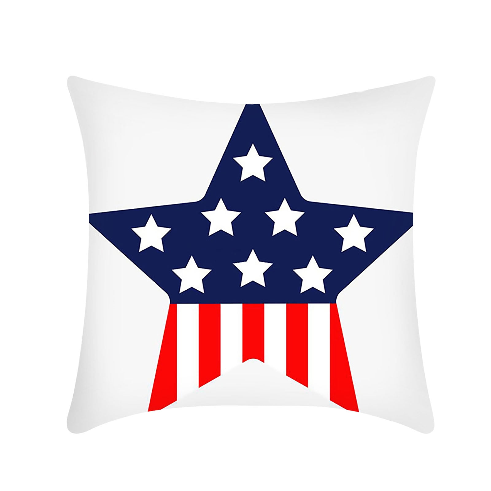 GERsome American Flag Throw Pillow Covers 18x18 Inch Patriotic Pillow ...