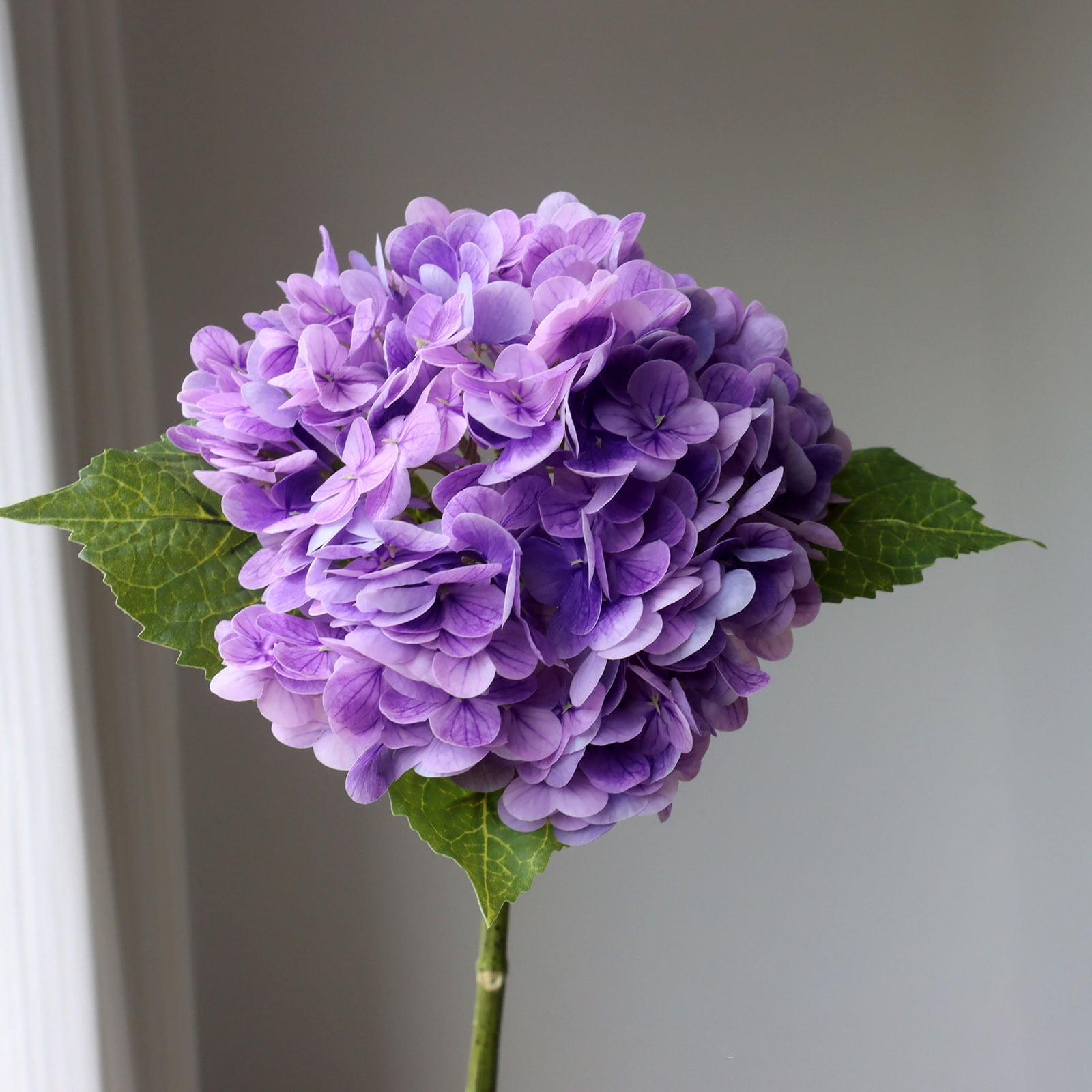 GERsome Artificial Hydrangea Flowers Large Faux Hydrangeas Silk Bouquet ...
