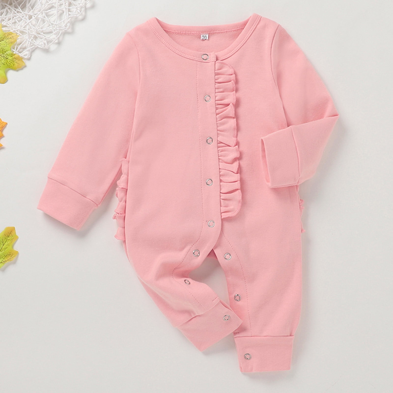 GERsome Baby Boy Girl Solid Color One Piece Romper Jumpsuit Outfits Clothes - Walmart.com