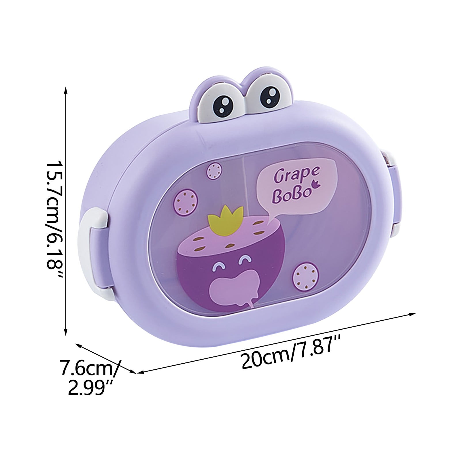 GERsome Cartoon Cute Printed All-in-One Bento Boxes with Handle Lock ...