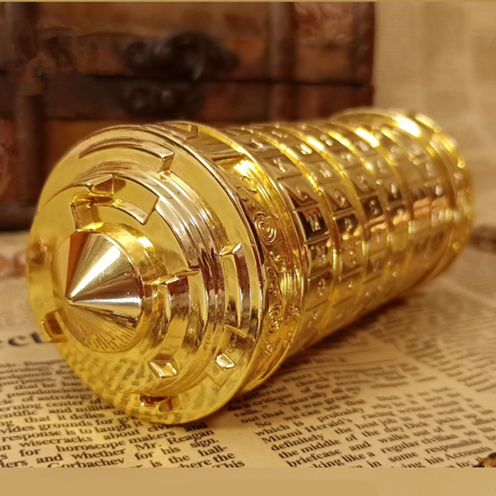 GERsome Cryptex Da Vinci Code Mini Cryptex Lock Puzzle Boxes with Hidden Compartments ...