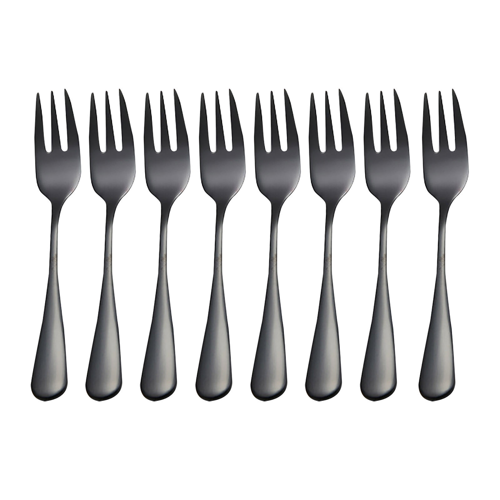 GERsome Dessert Forks Set of 8 Pack , Stainless Steel Pastry Fork ...