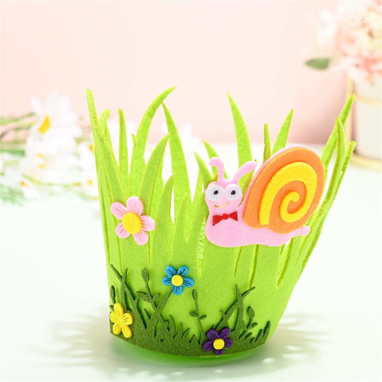 GERsome Easter Baskets Bulk Round Small Woven Basket Buckets for Kids ...