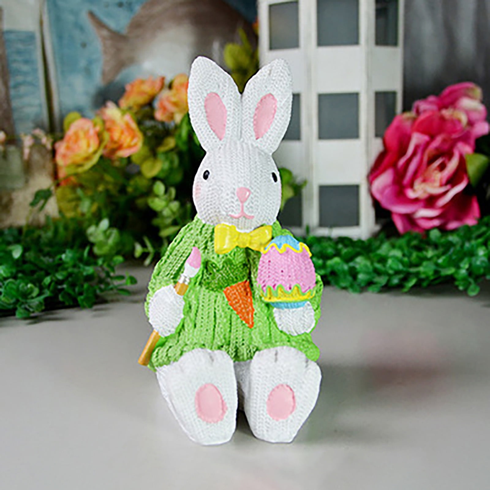 GERsome Easter Bunny Decorations Spring Easter Rabbit Decor Figurines ...