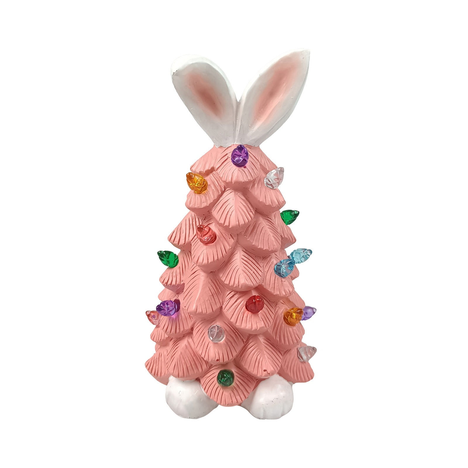 GERsome Easter Decorations - Lighted Up Gnomes Resin Easter Tree with ...