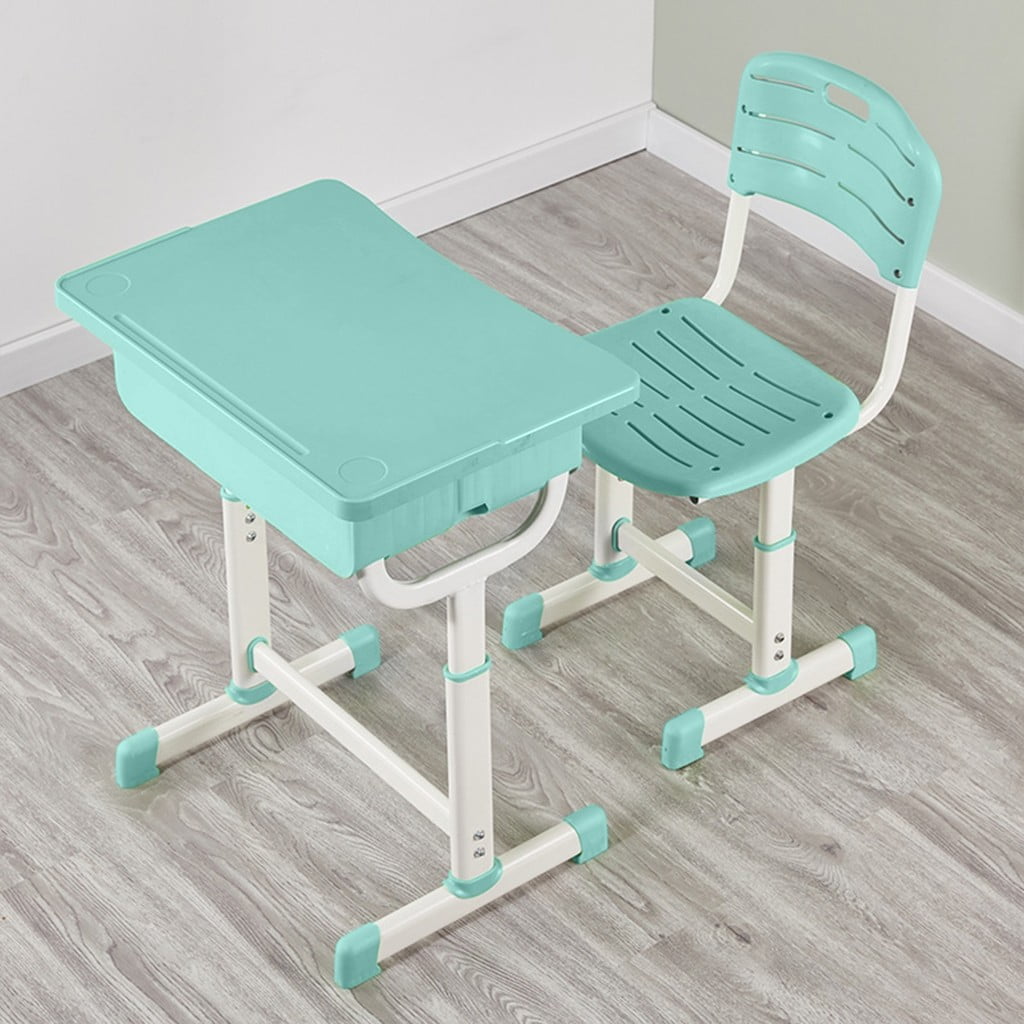 GERsome Kids Desk and Chair Set, Child's School Study Writing Tables ...