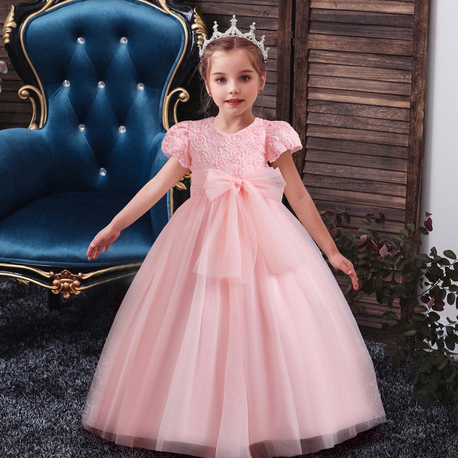 GERsome Kids Pageant Flower Girl Dress Little Girls Party Wedding ...