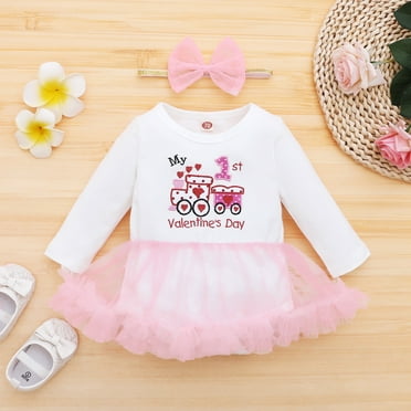 Baby Boy Valentines Day Outfit 3M 6M 12M 18M Sweatshirt Romper Long Sleeve Bubble Onesie Newborn ...