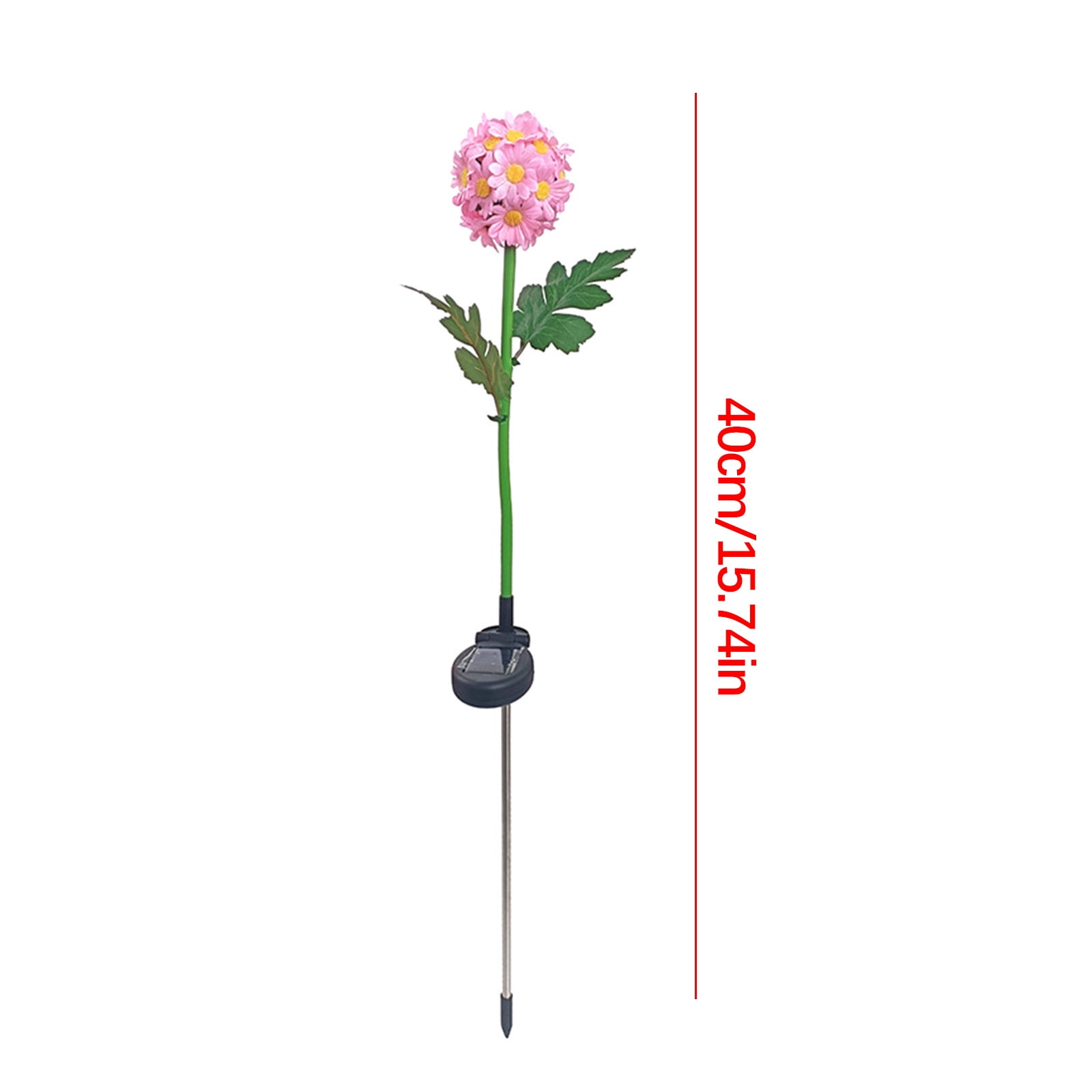 GERsome Outdoor Solar Garden Stake Lights, Chrysanthemum Flower LED ...