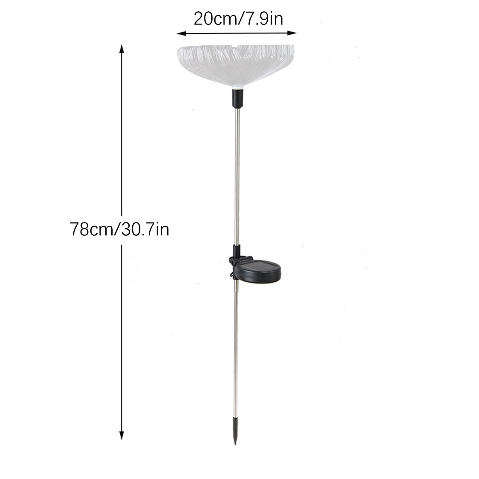 GERsome Solar Fiber Optic Jellyfish Lights, Star Firework Meteor Shower ...
