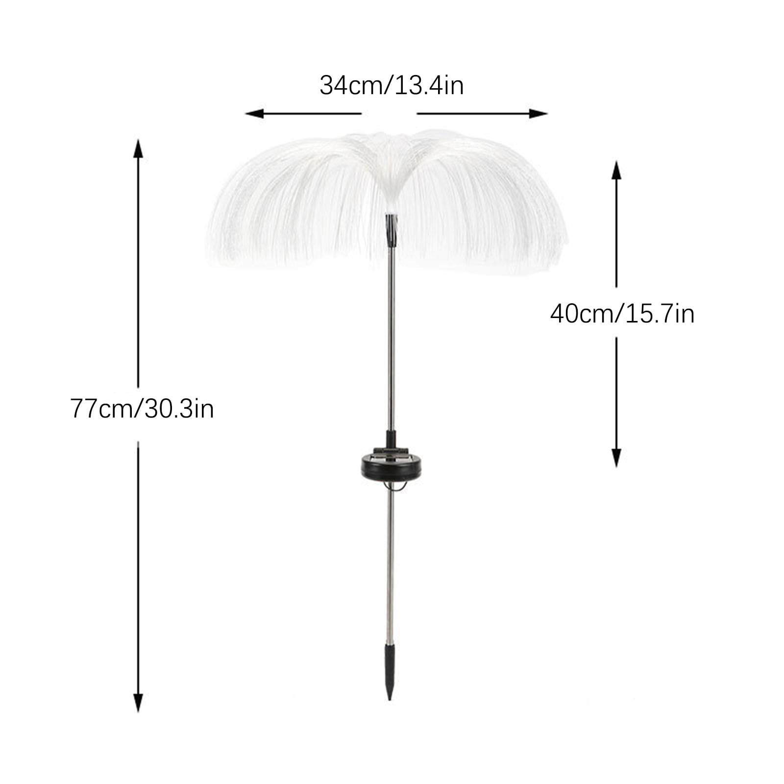 GERsome Solar Fiber Optic Jellyfish Lights, Star Firework Meteor Shower ...