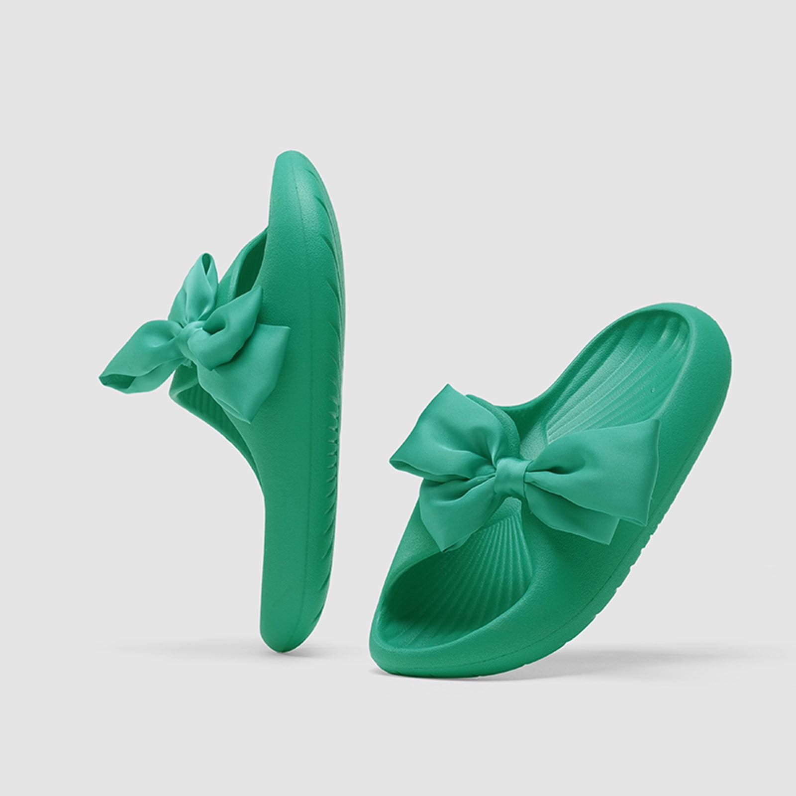 Gersome Summer Flat Slide Sandals For Womens Butterfly Platform Comfy Nonslip Casual Beach