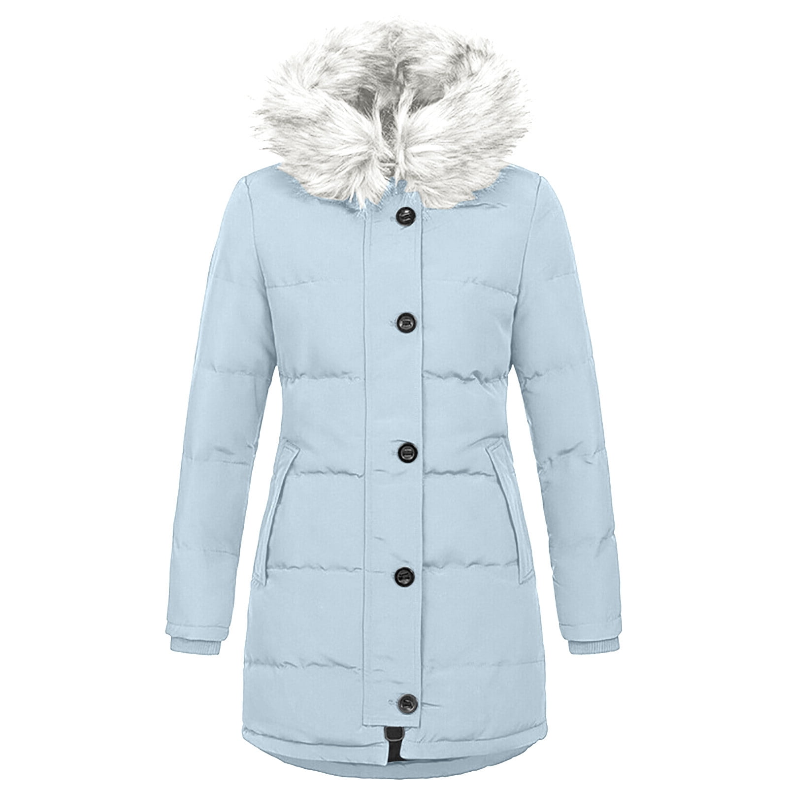GERsome Women's Hooded Winter Coat Waterproof Warm Long Puffer Jacket ...