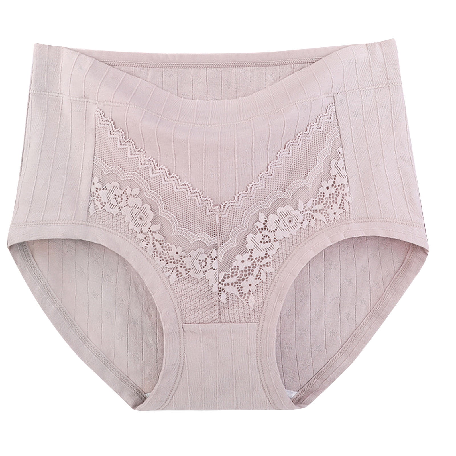 GERsome Women's Plus Size Underwear Cotton High Waisted Briefs Full ...