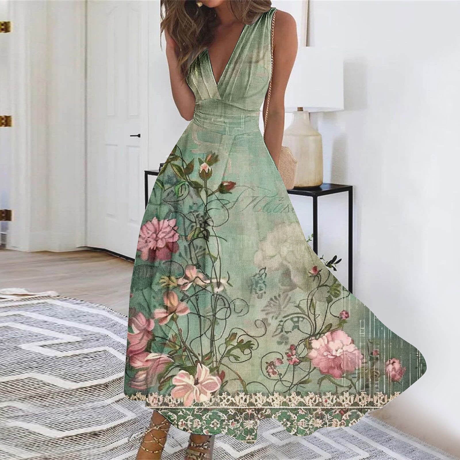 GERsome Women's Summer Dresses Spring Sundresses Beach Clothes Outfit ...