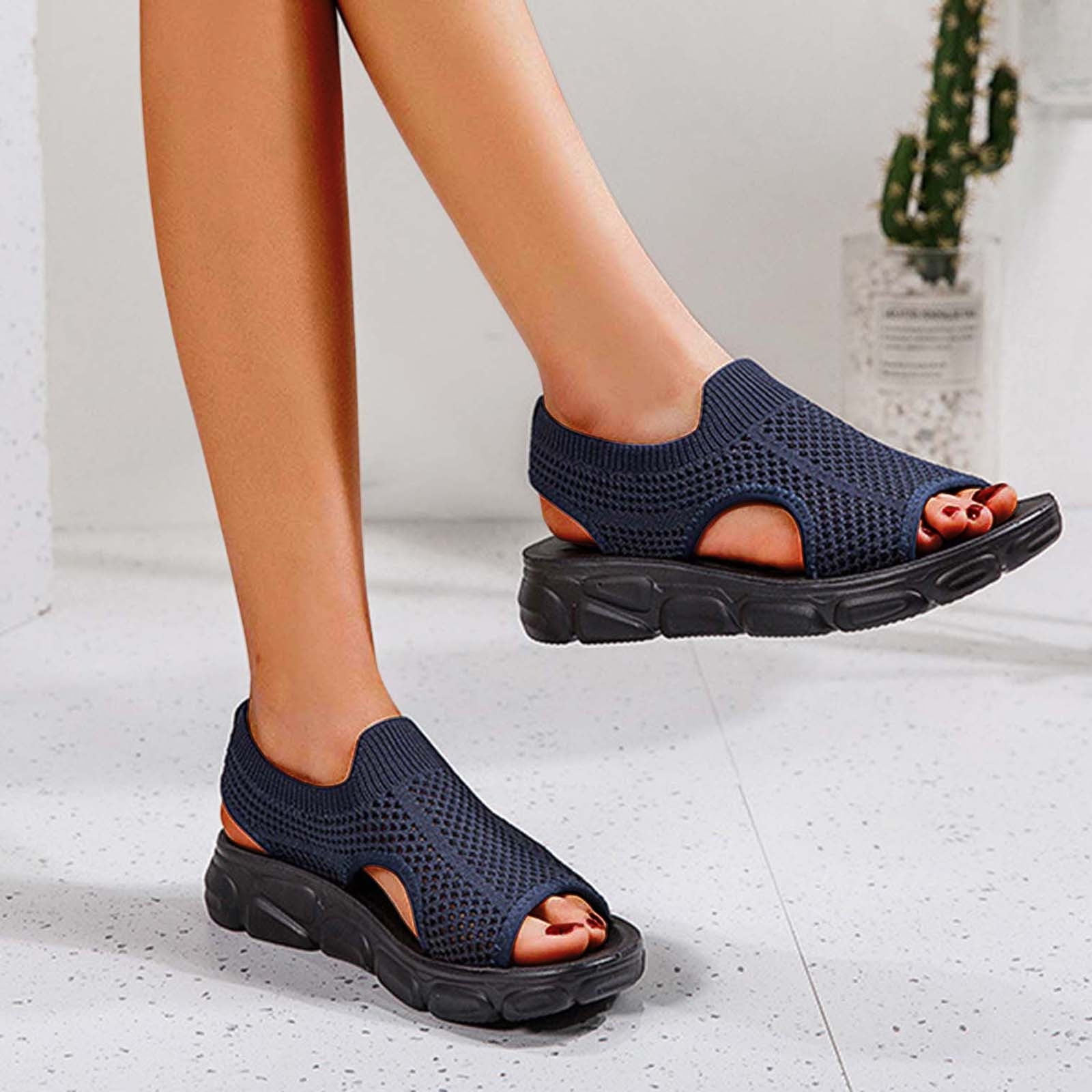 GERsome Women's Summer Washable Slingback Orthopedic Slide Sport ...