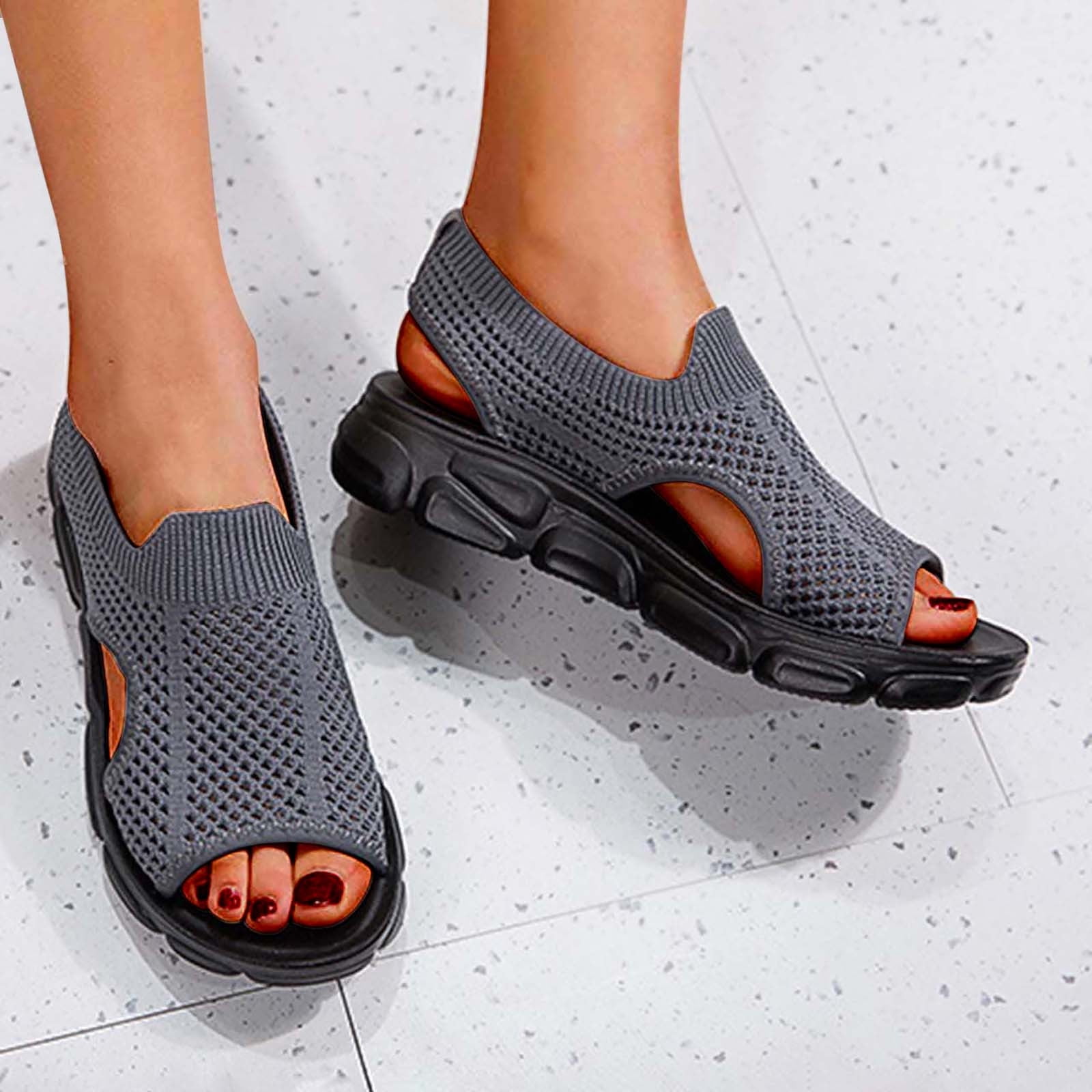 GERsome Women's Summer Washable Slingback Orthopedic Slide Sport ...