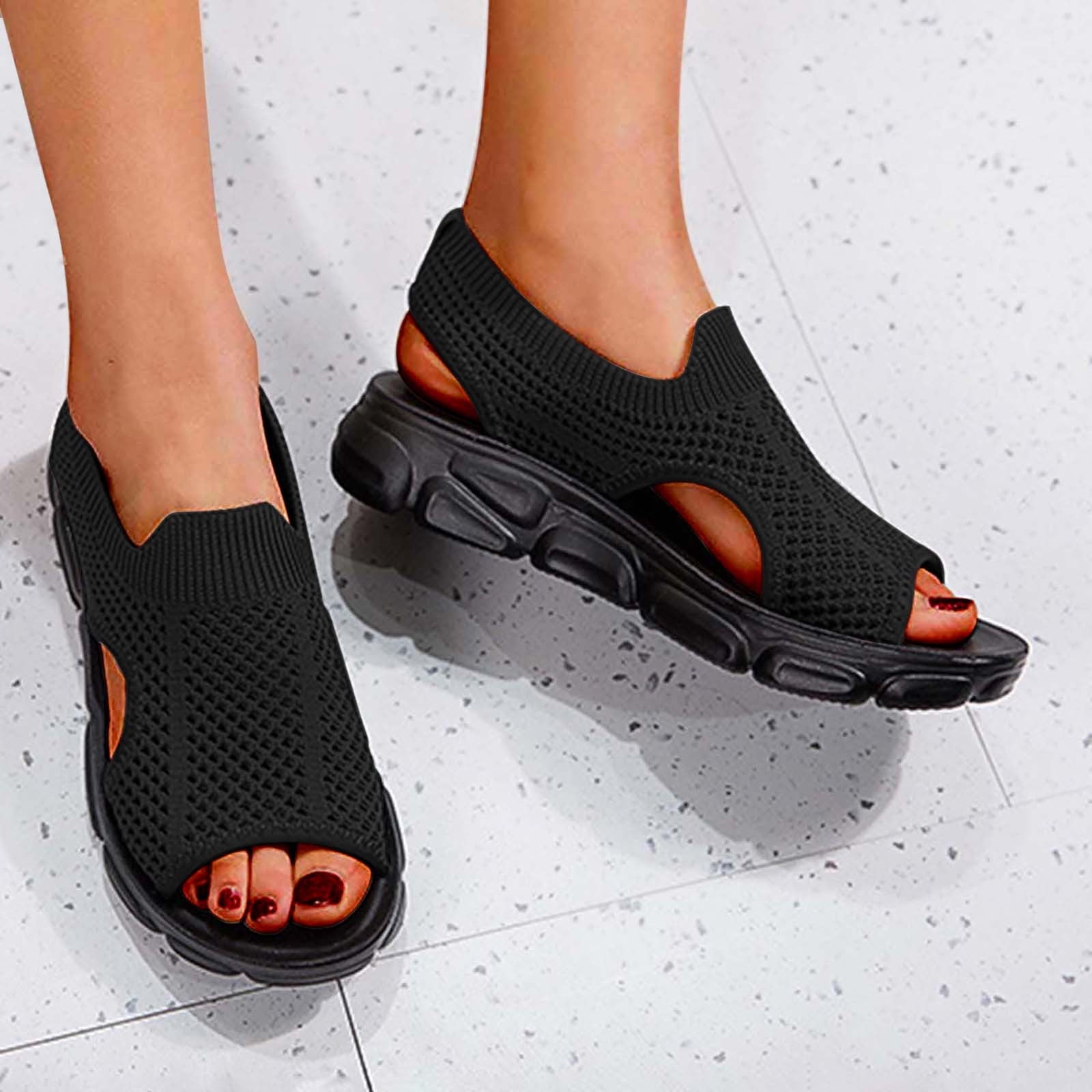 GERsome Women's Summer Washable Slingback Orthopedic Slide Sport ...