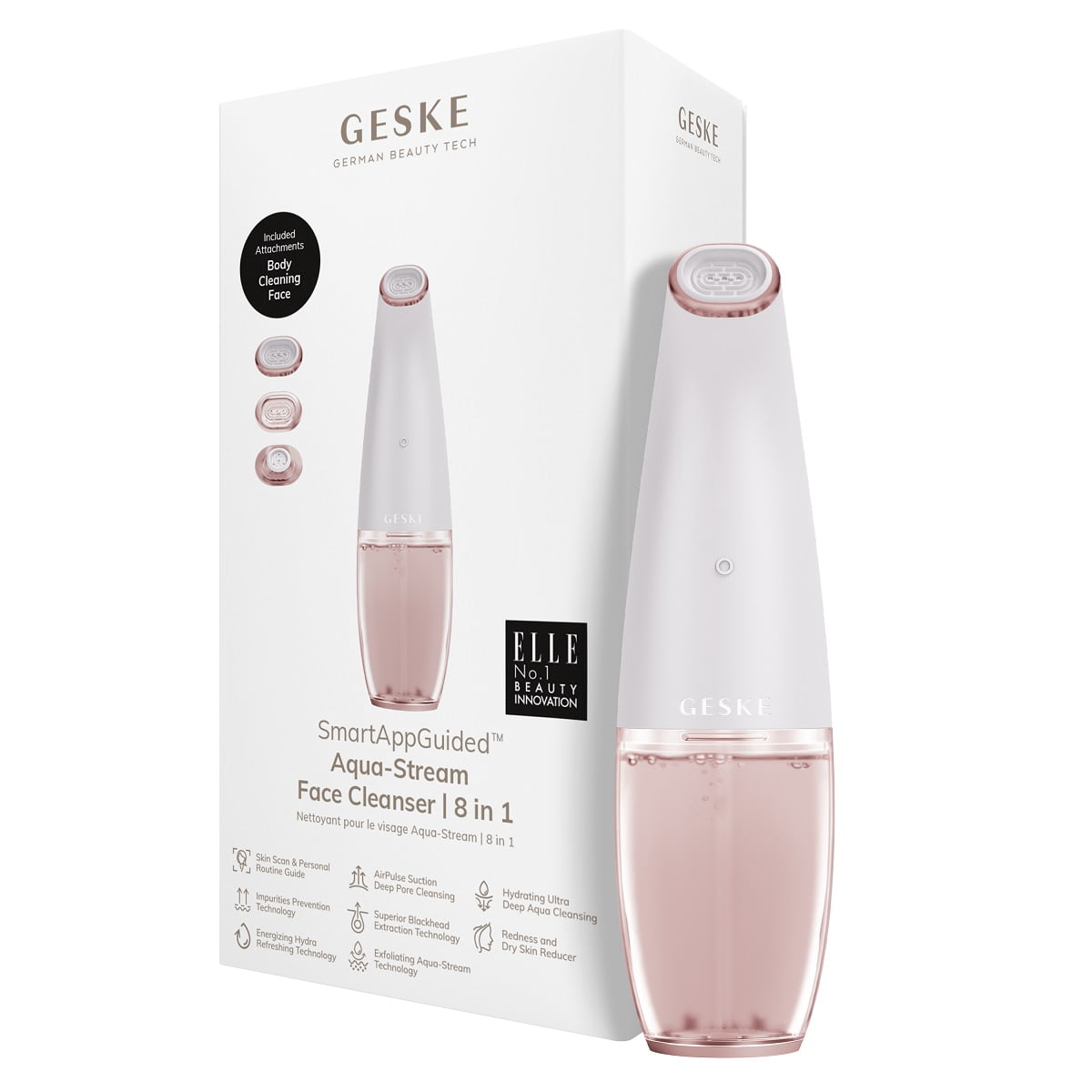 GESKE Aqua-Stream Face Cleanser | 8 in 1 Tools & Brushes 4099702003019 ...