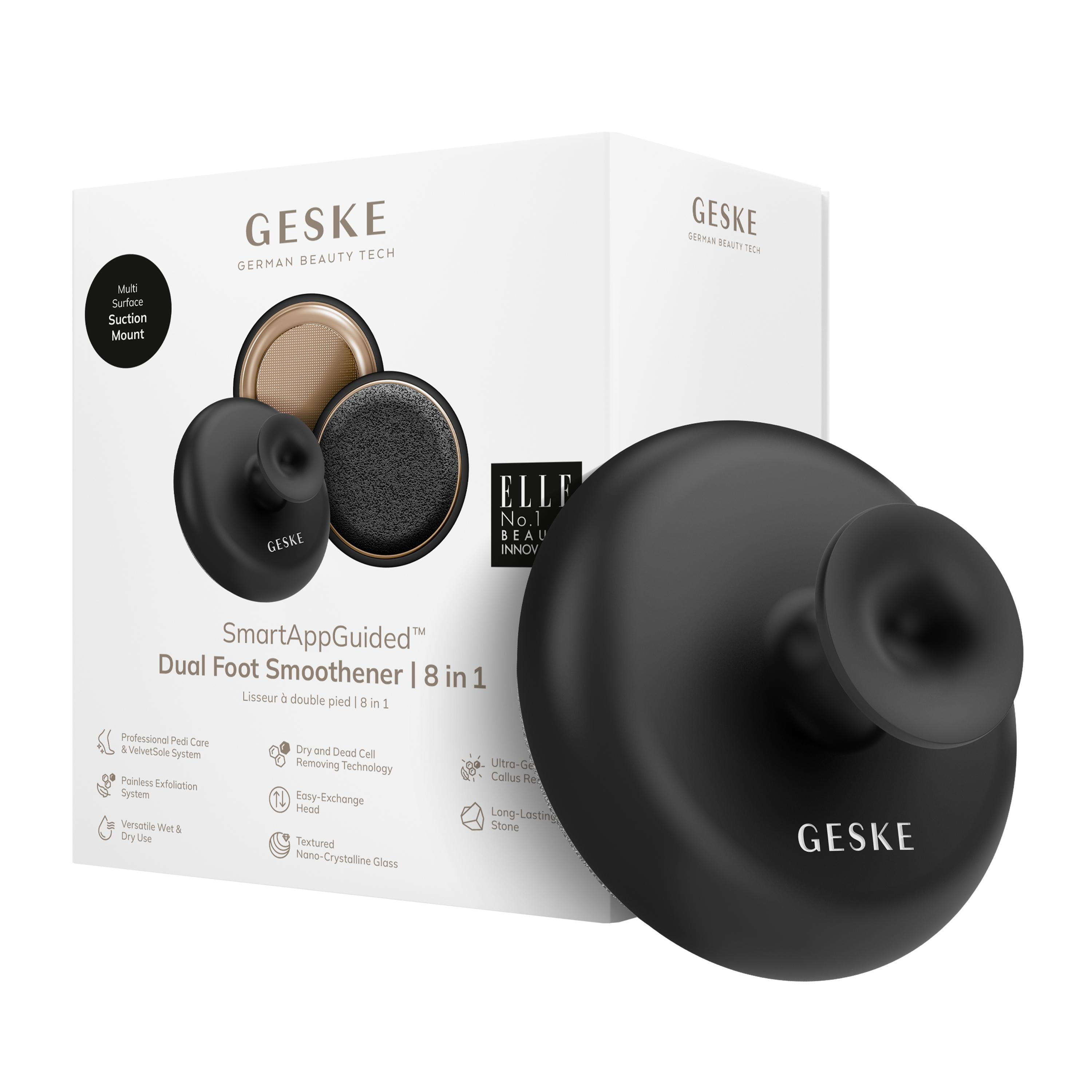 GESKE Dual Foot Smoothener | 9 in 1 | Two-Sided Foot File | Pumice ...