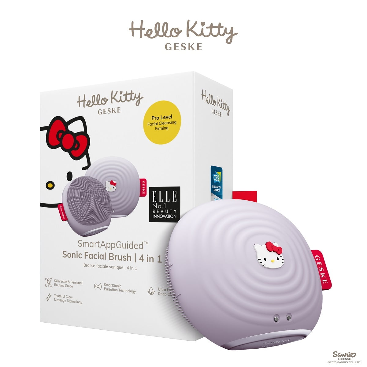 GESKE Hello Kitty PurpleSonic Facial Brush 4 in 1 - Walmart.com