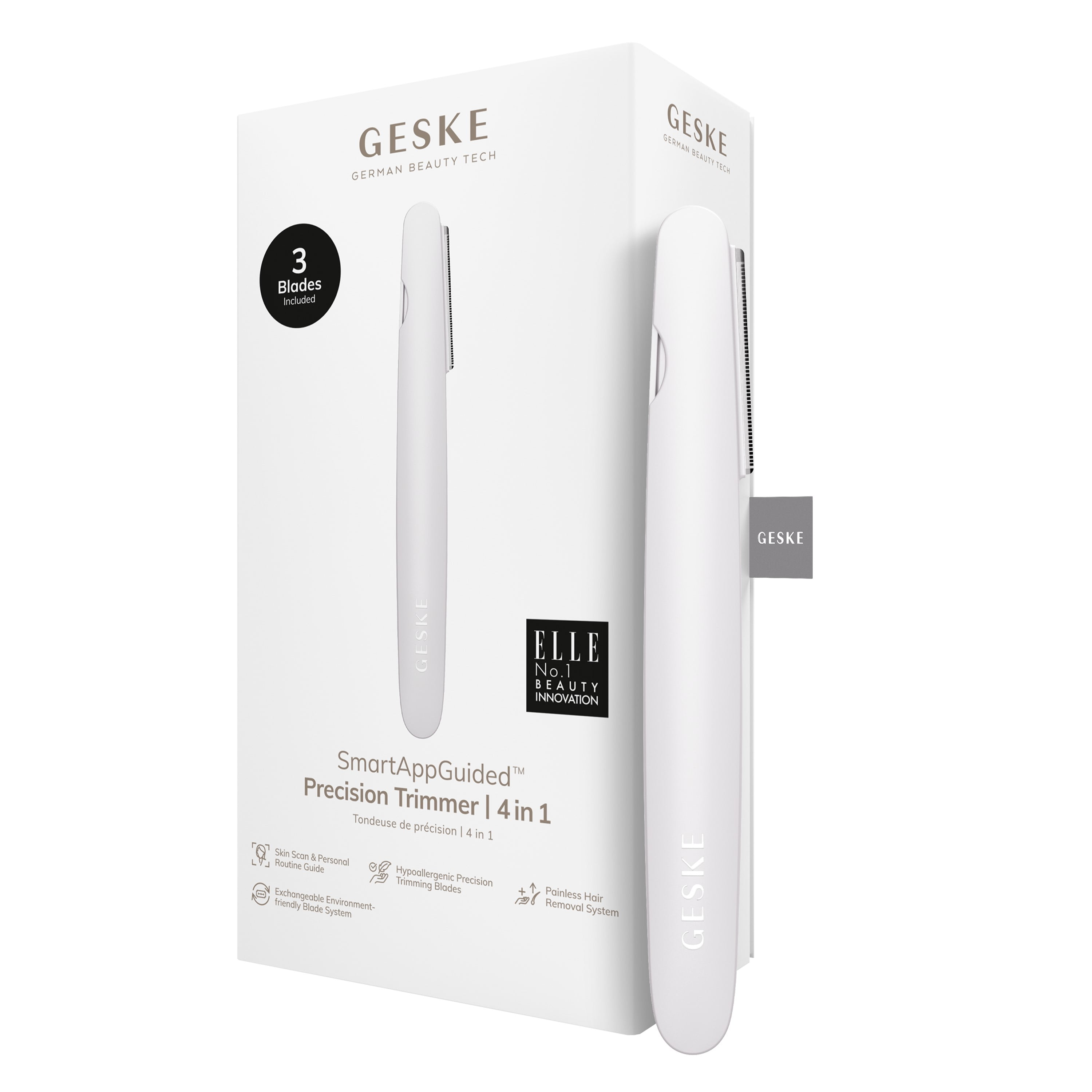 GESKE Precision Trimmer | 4 in 1 | Painless, Hygienic Hair Remover ...