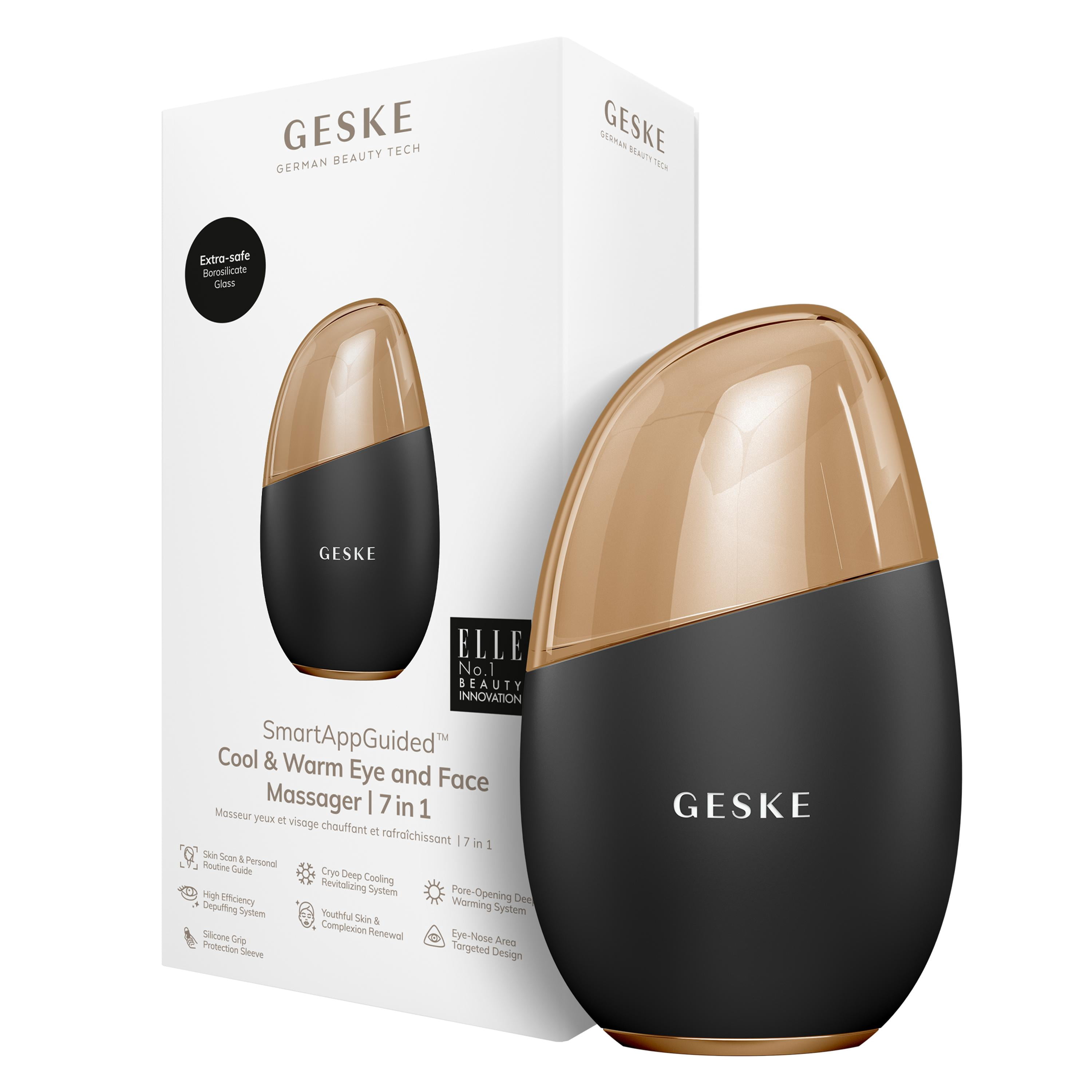 GESKE SmartAppGuided™ Cool & Warm Eye & Face Massager | 7 in 1 | Multi ...