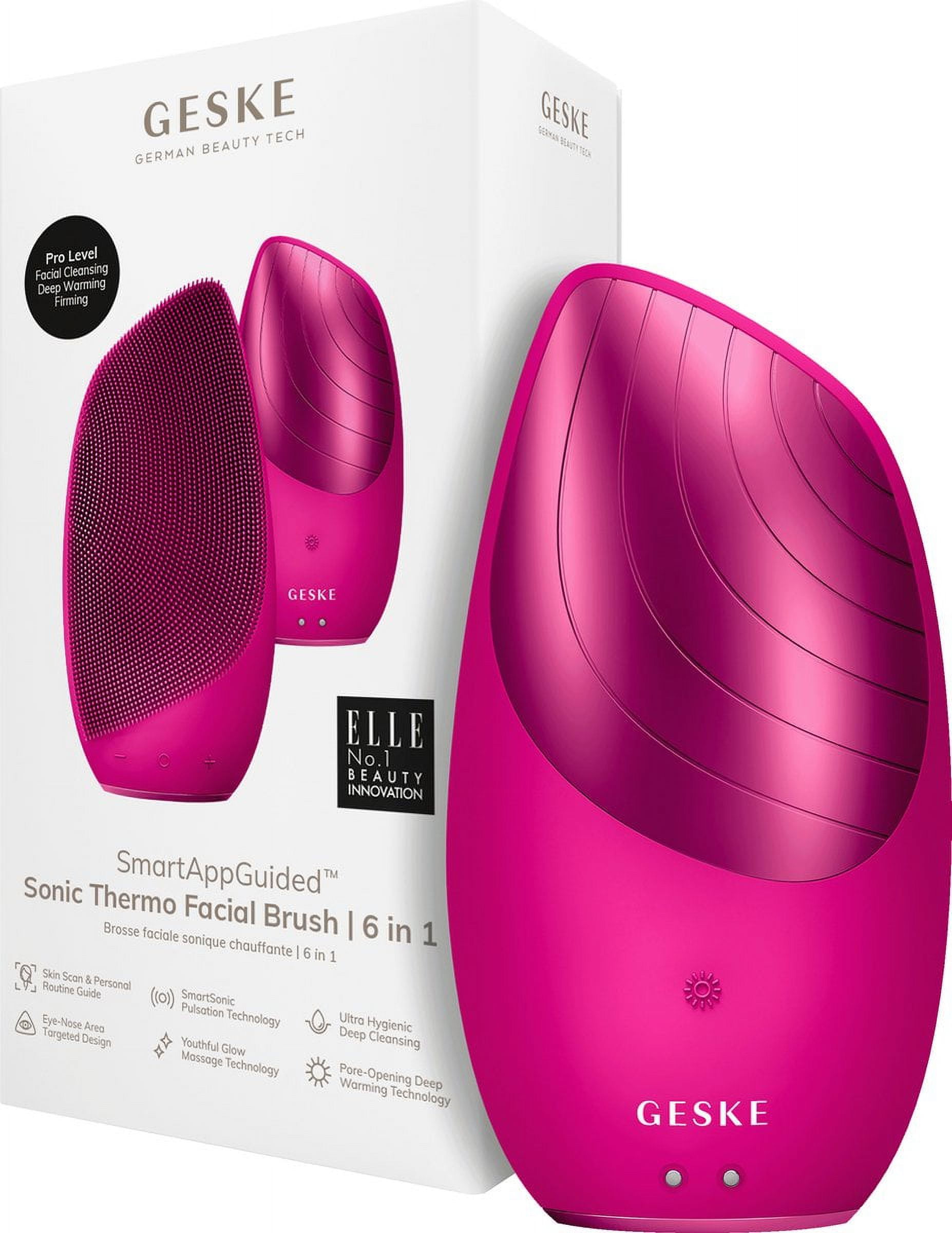 GESKE Sonic Thermo Facial Brush 6 in 1 Skin cleansing | Cleaning brush ...