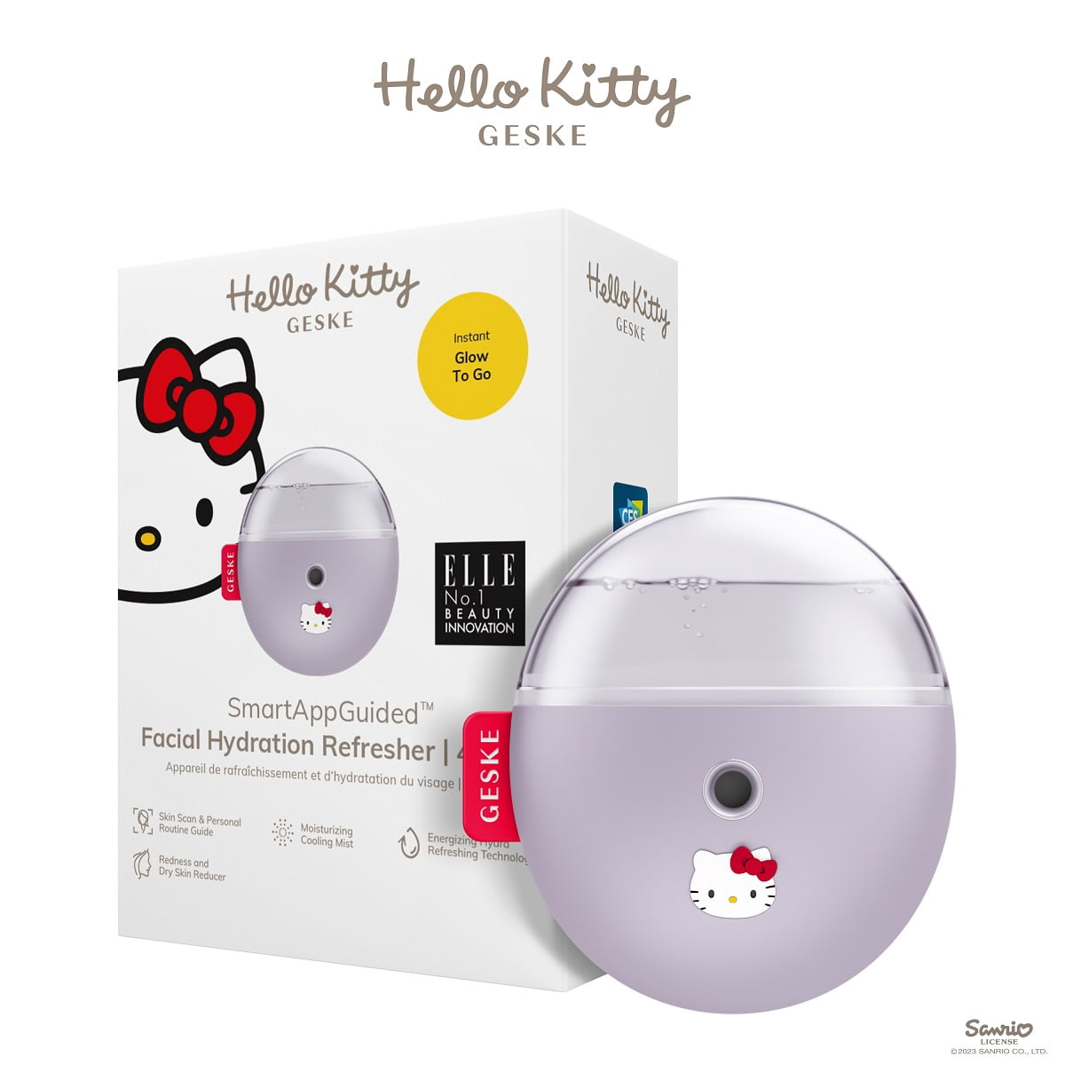 GESKE x Hello Kitty SmartAppGuided Facial Hydration Refresher 4 in 1 ...