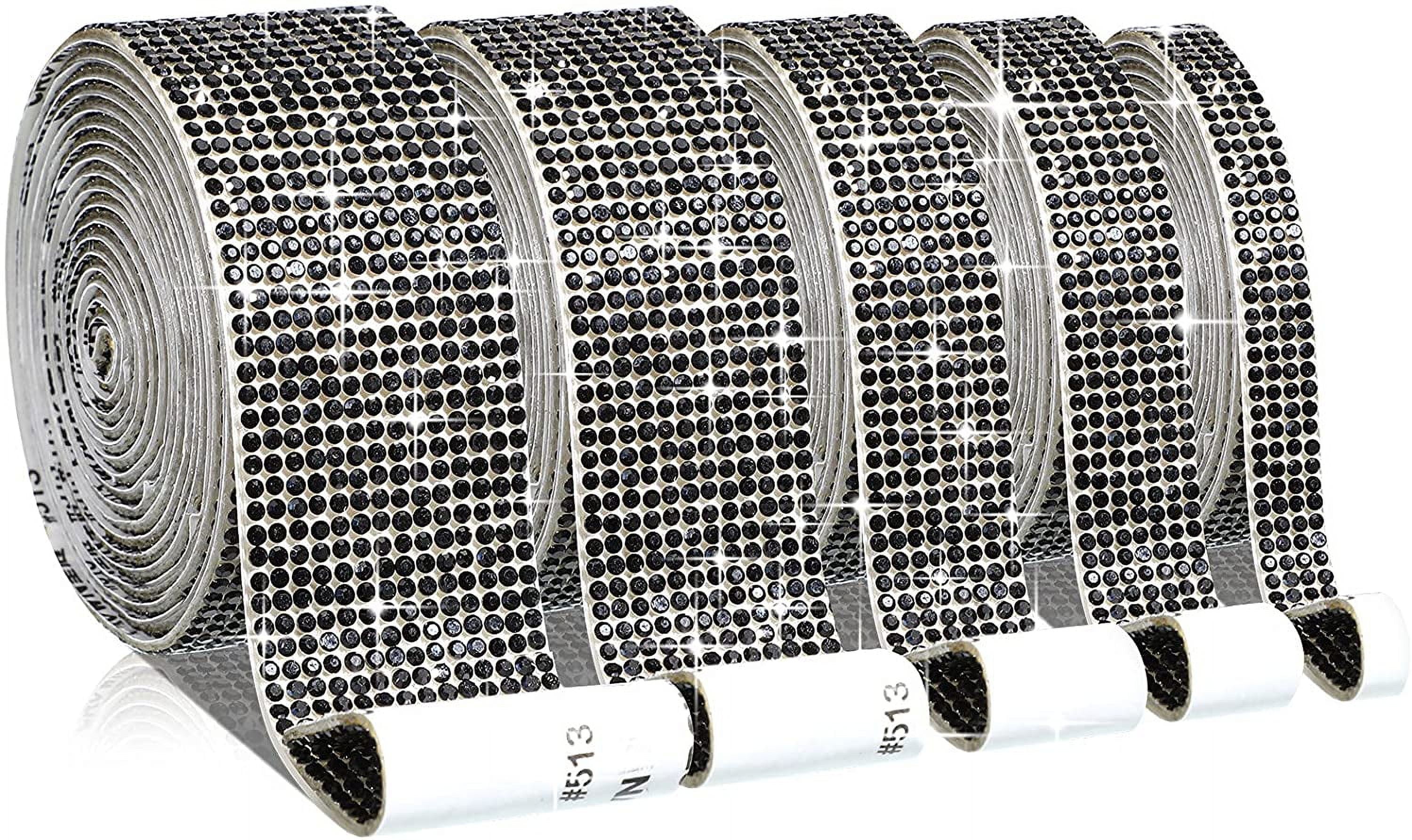 GET IT Black-Outus 5 Rolls Self Adhesive Crystal Rhinestone Diamond ...