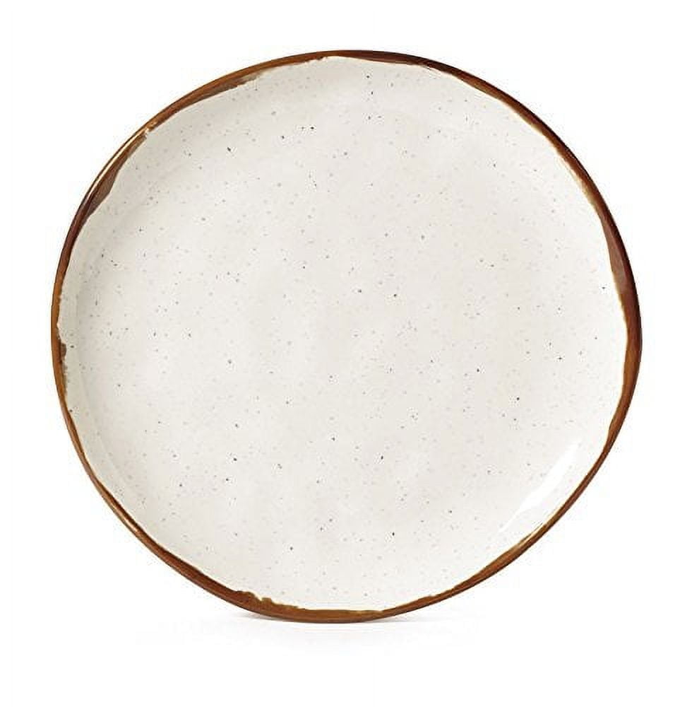 GET CS-7-RM-EC Shatter-Proof Melamine Salad Plate, 7", Rustic Mill (Set ...
