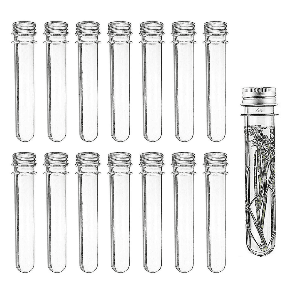 GET IT 15 Pcs Test Tubes 40 Ml Plastic Test Tubes Single Test Tubes ...