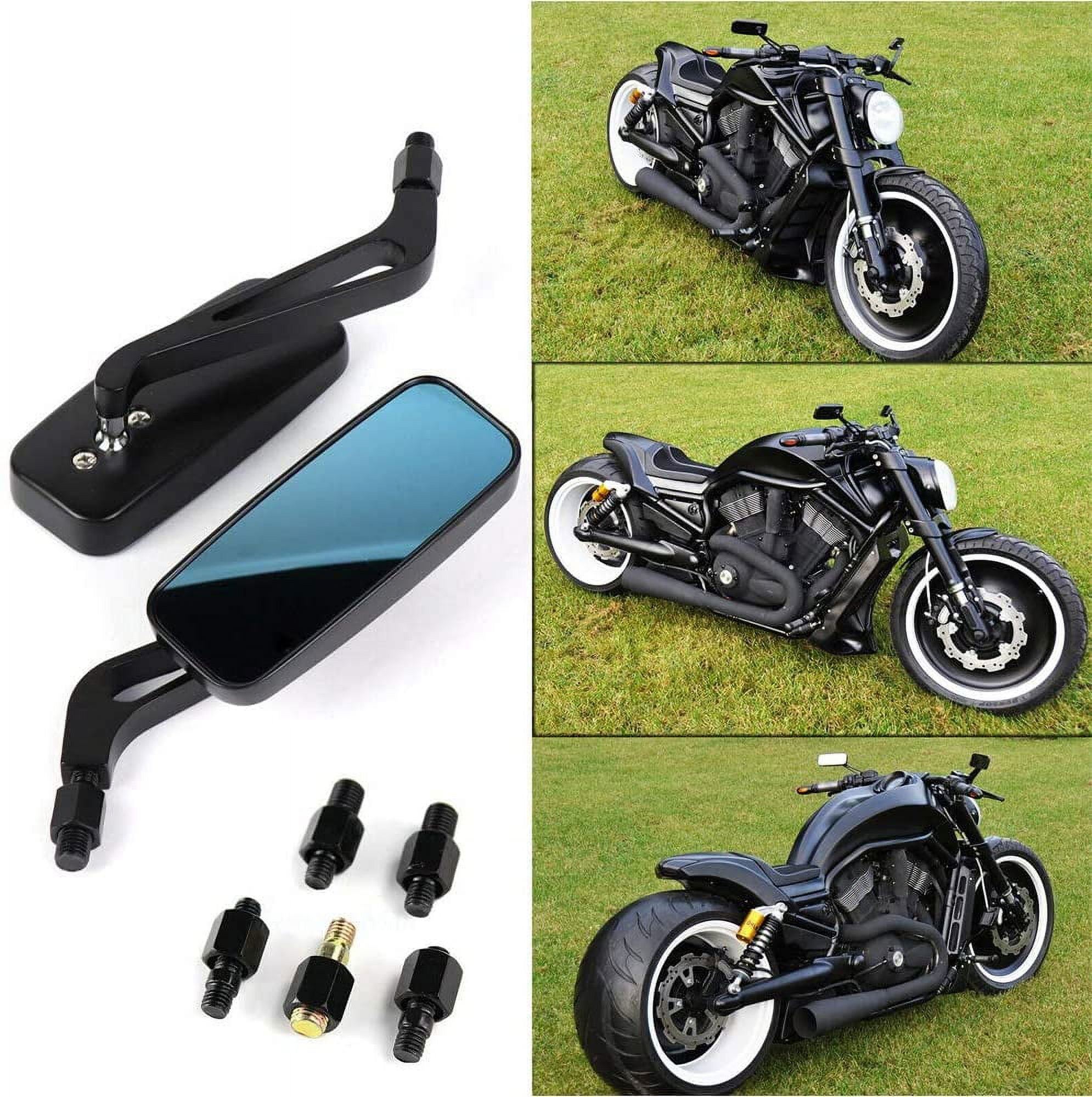 GET IT Universal Black Rectangle Bobber Mirrors Blue Mirror Reducing ...